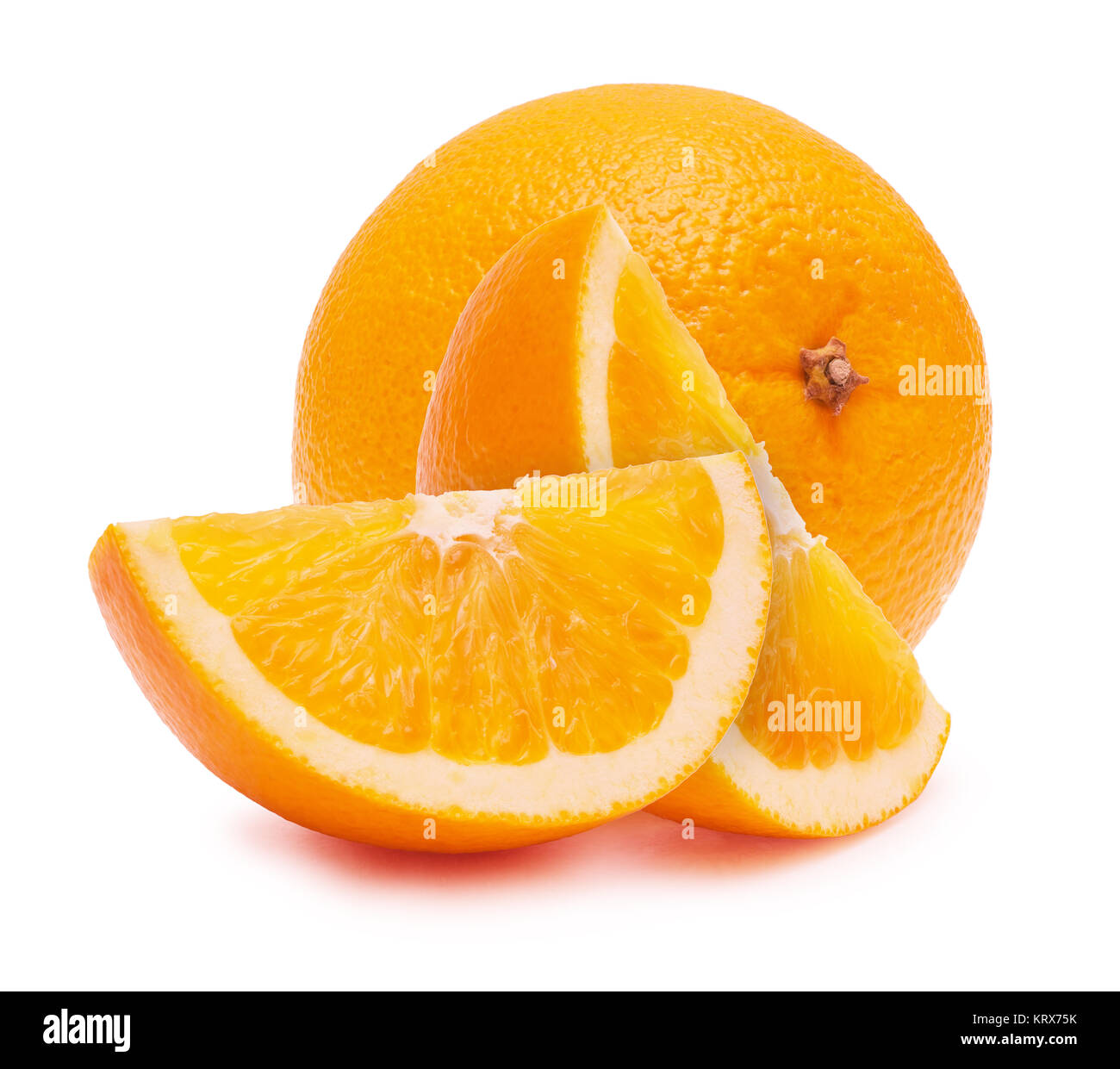 The cut oranges Stock Photo - Alamy