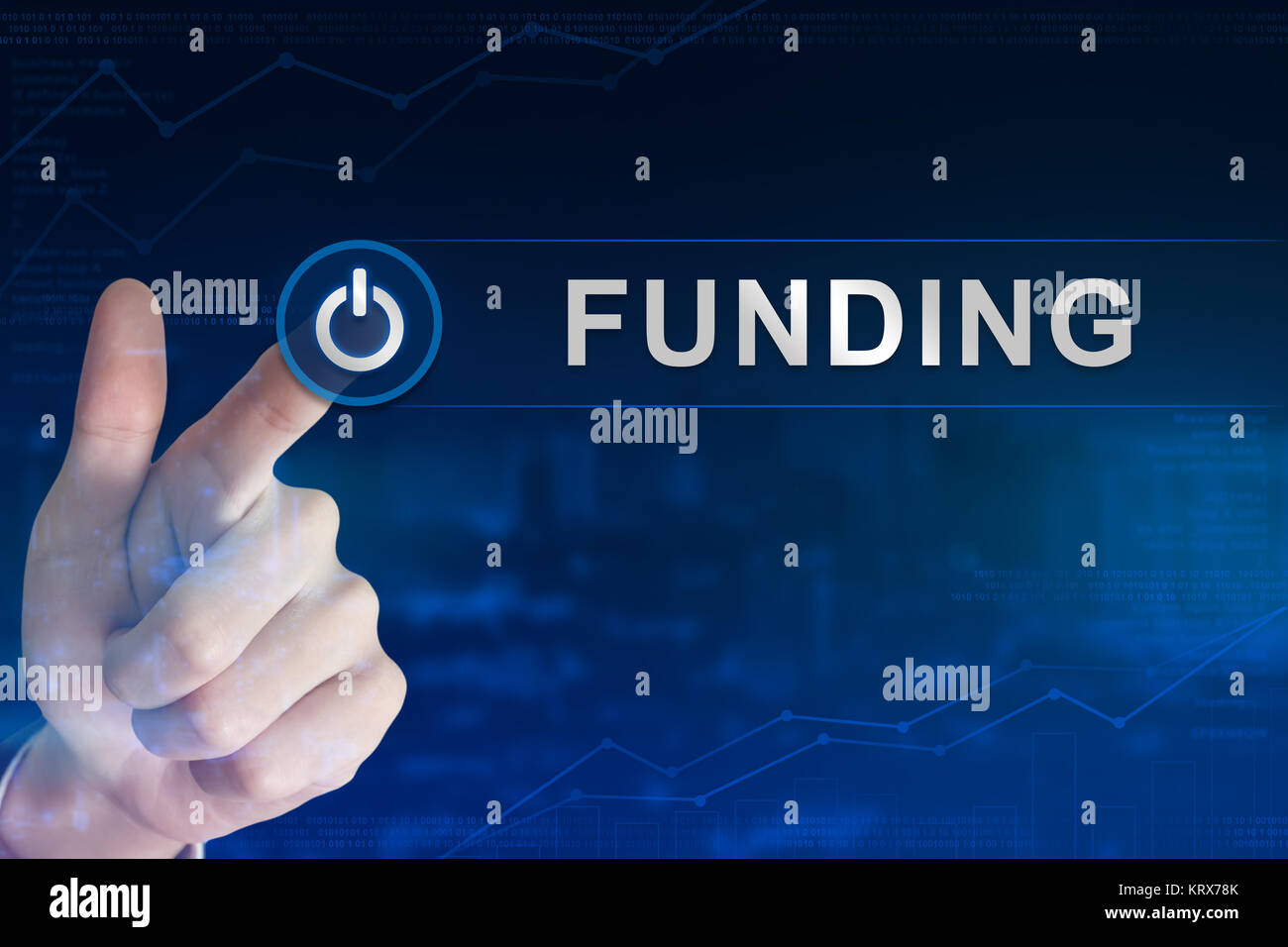 business hand clicking funding button Stock Photo - Alamy business hand clicking funding button Stock Photo - Alamy