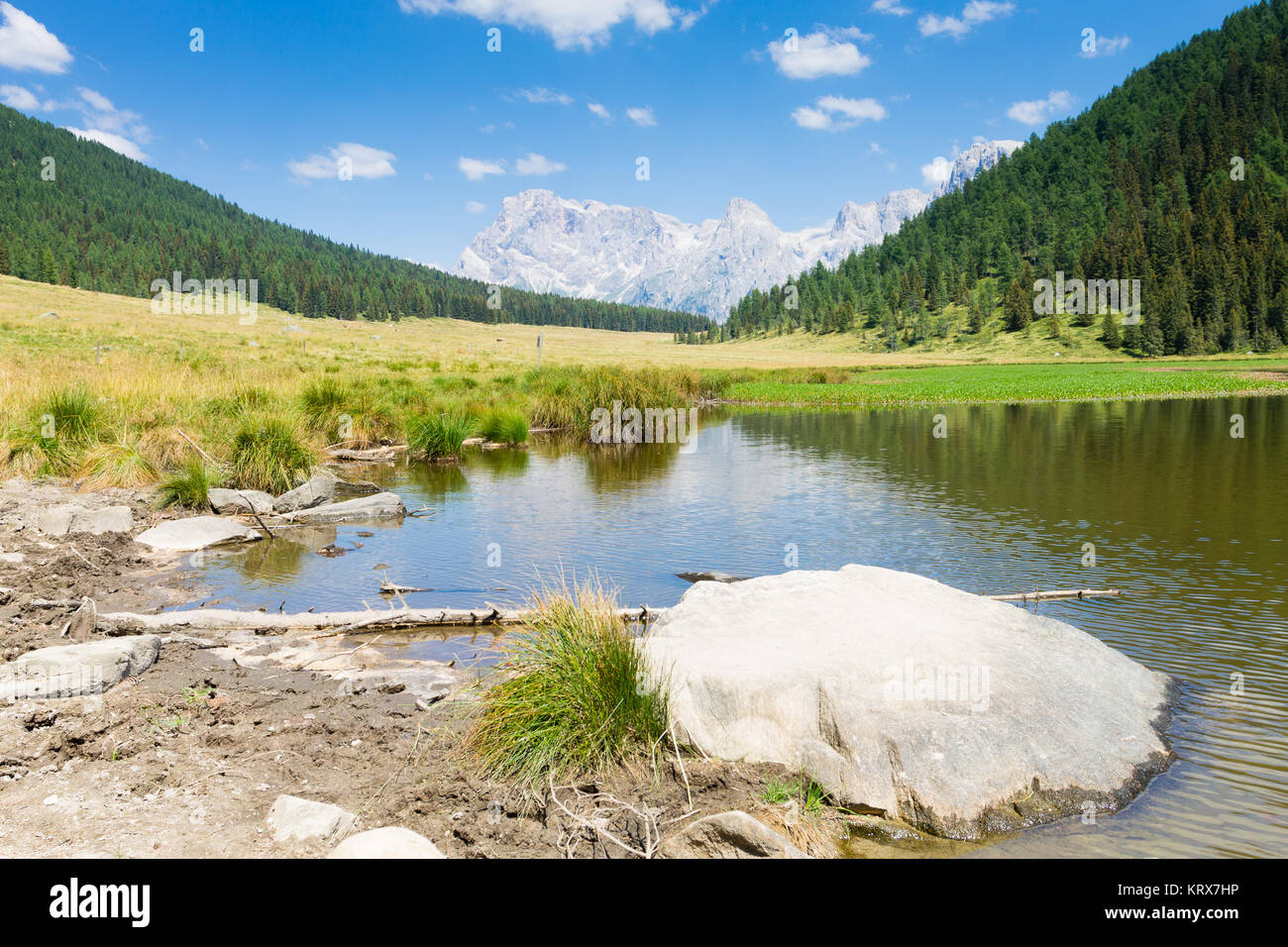 Beautiful alpine panorama Stock Photo - Alamy