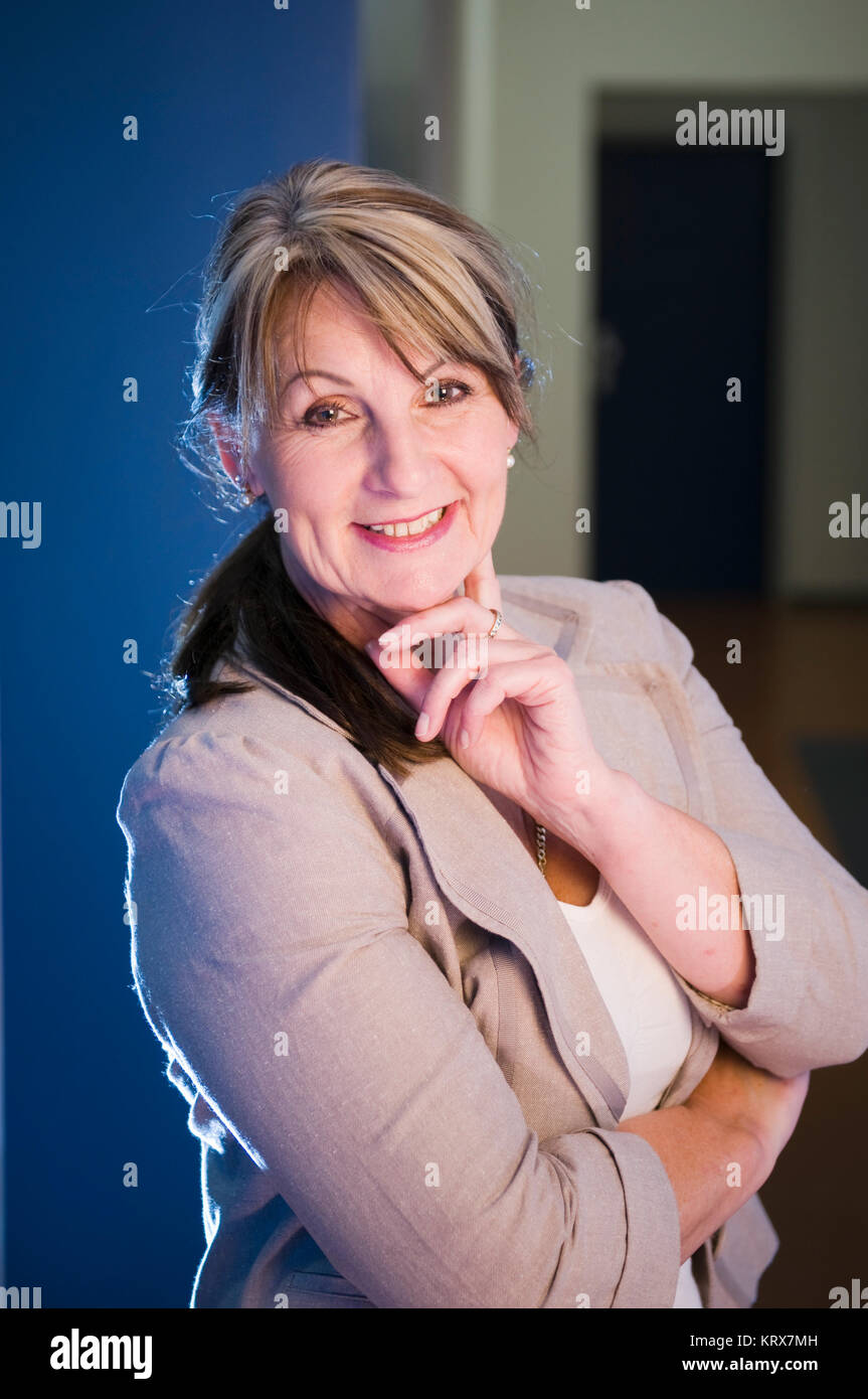single woman in the hall Stock Photo - Alamy