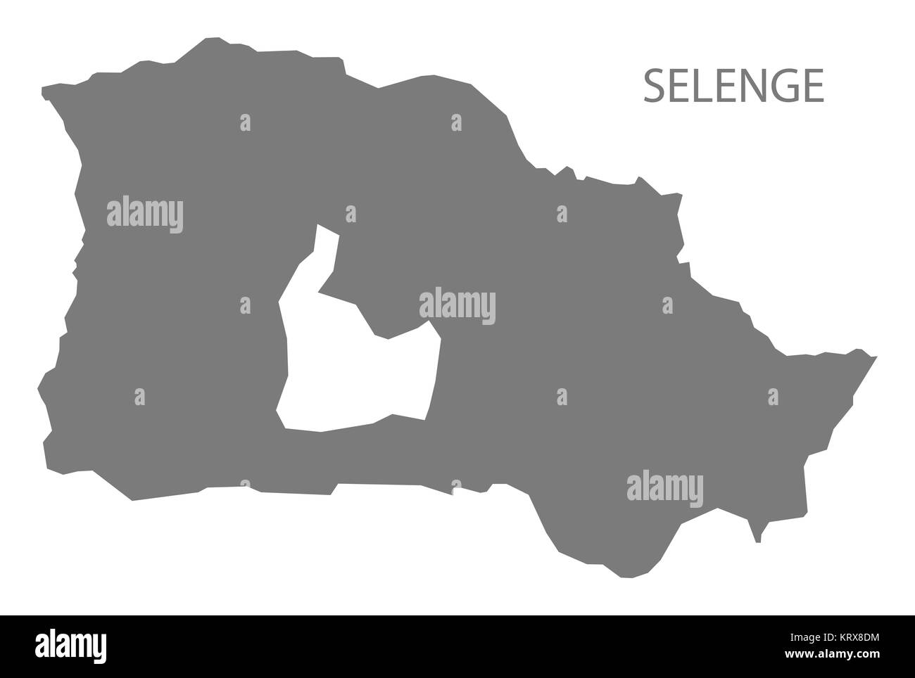 Selenge Mongolia Map grey Stock Photo - Alamy