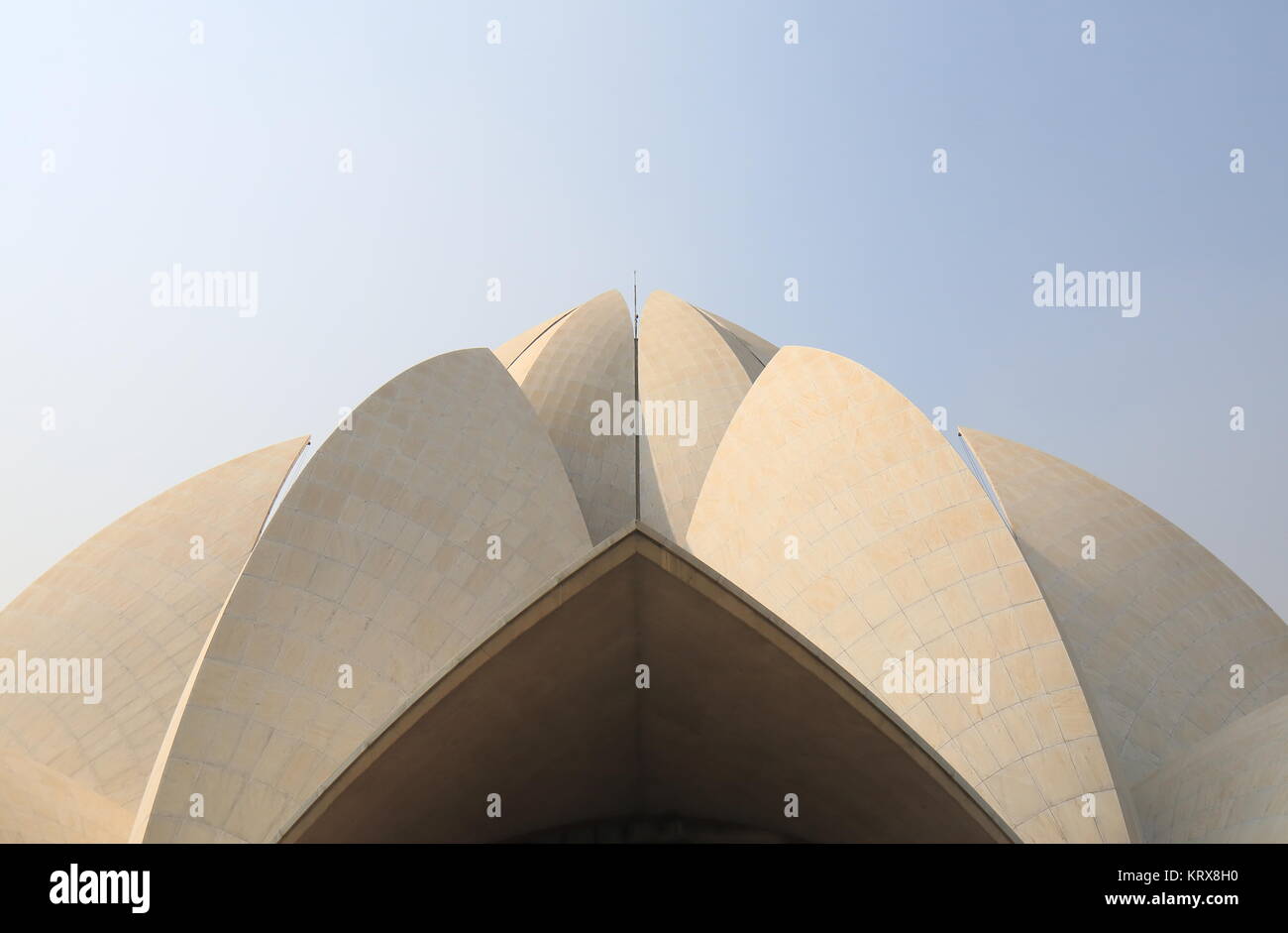 Lotus Temple modern architecture New Delhi India Stock Photo - Alamy