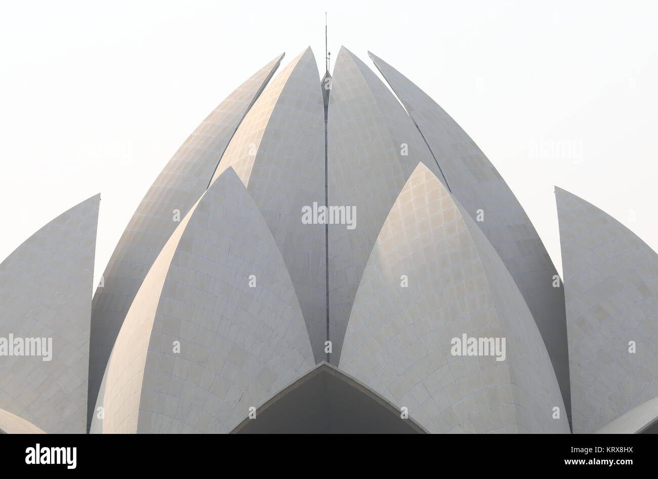 Lotus Temple modern architecture New Delhi India Stock Photo - Alamy