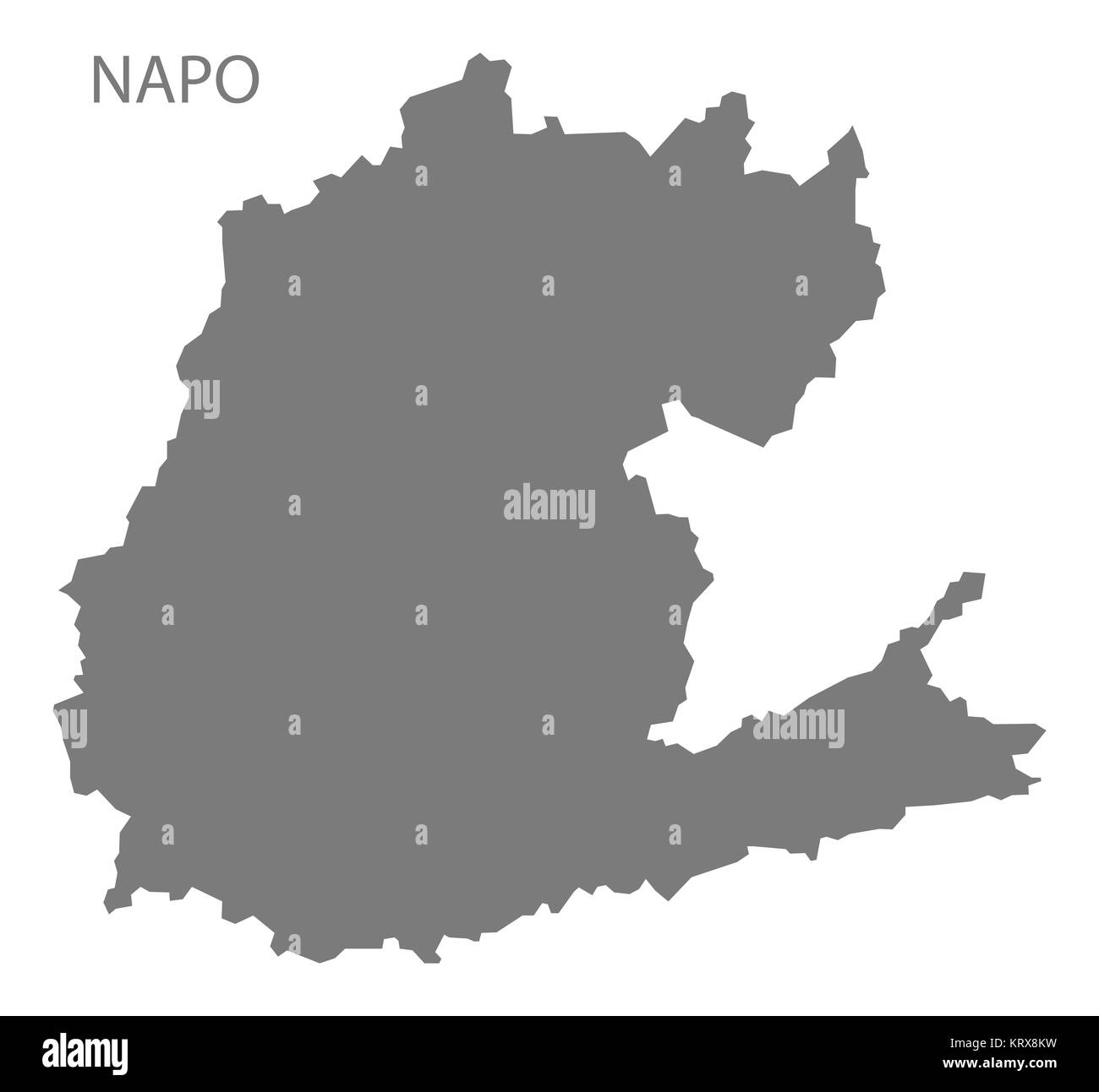 Napo Ecuador Map grey Stock Photo - Alamy