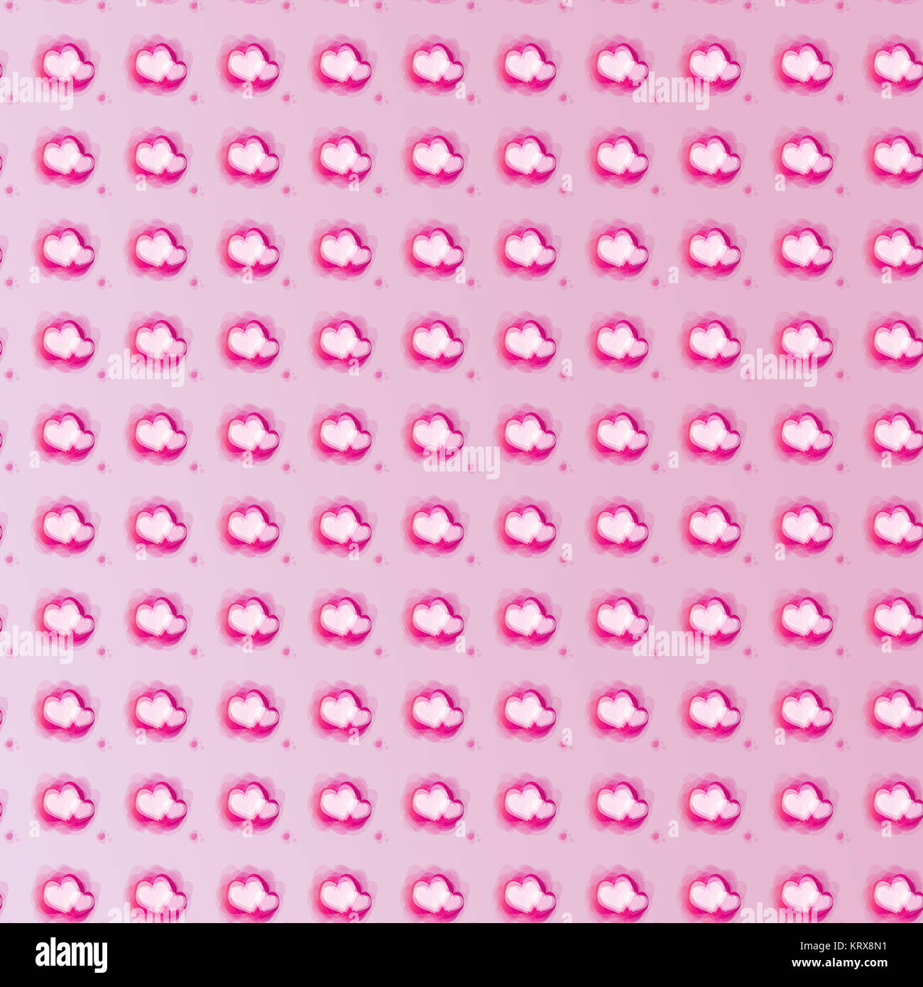 Seamless heart-shape pattern is created for Valentine's Day concept ...