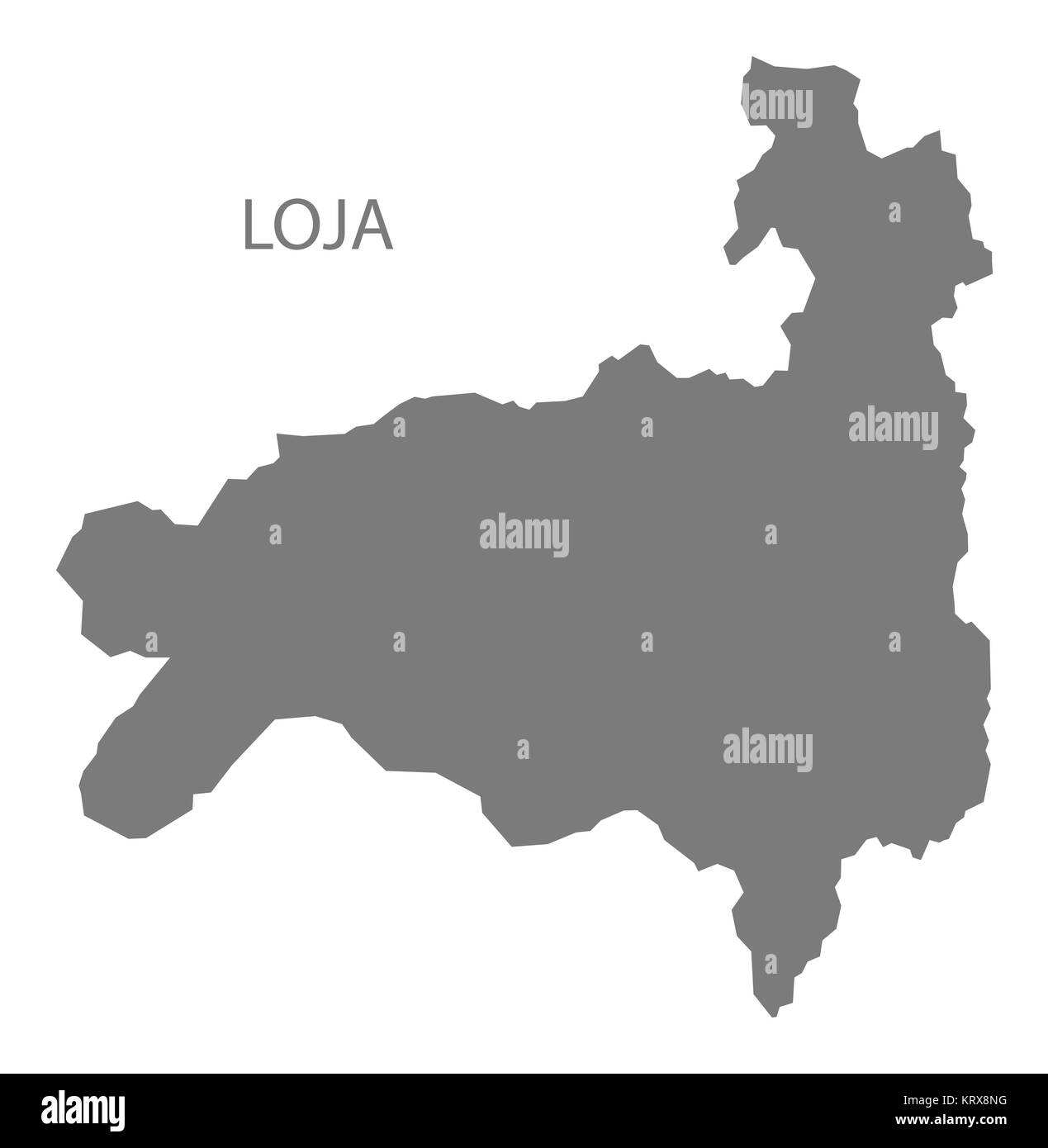 Loja Ecuador Map grey Stock Photo - Alamy