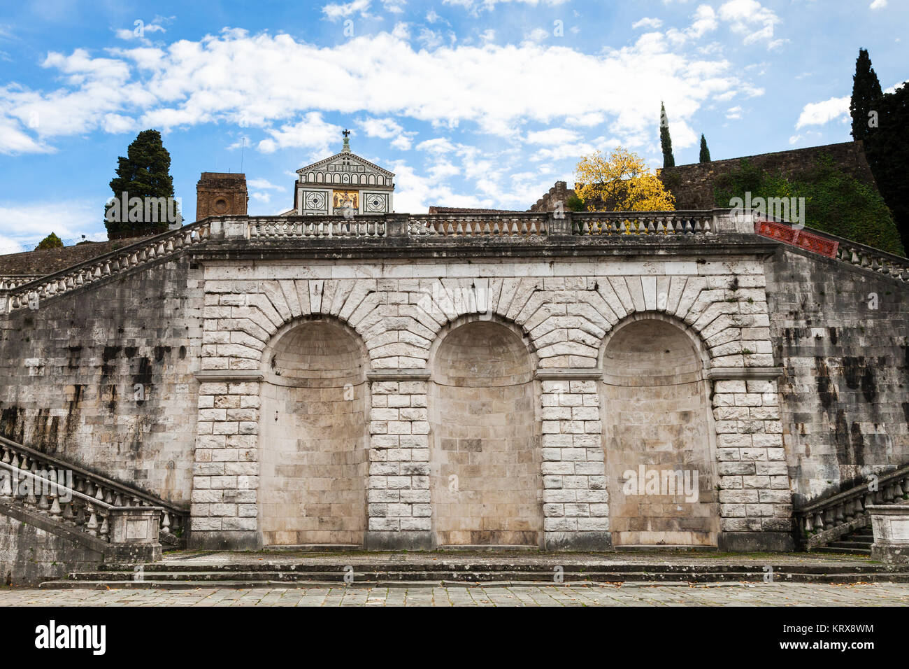 staircase to Basilica San Miniato al Monte Stock Photo - Alamy