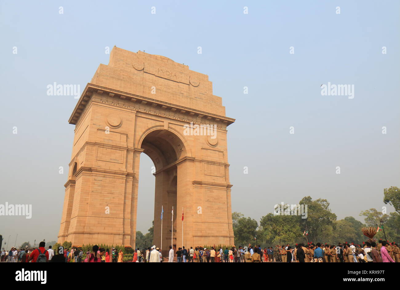 India Gate historical architecture New Delhi India Stock Photo - Alamy