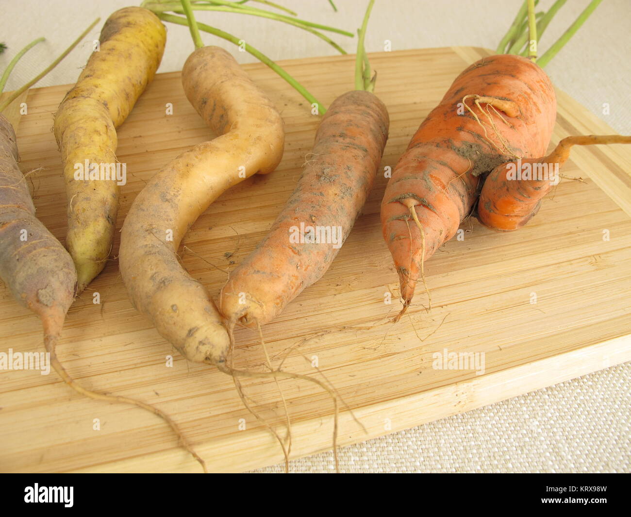 krumme colorful carrots Stock Photo - Alamy