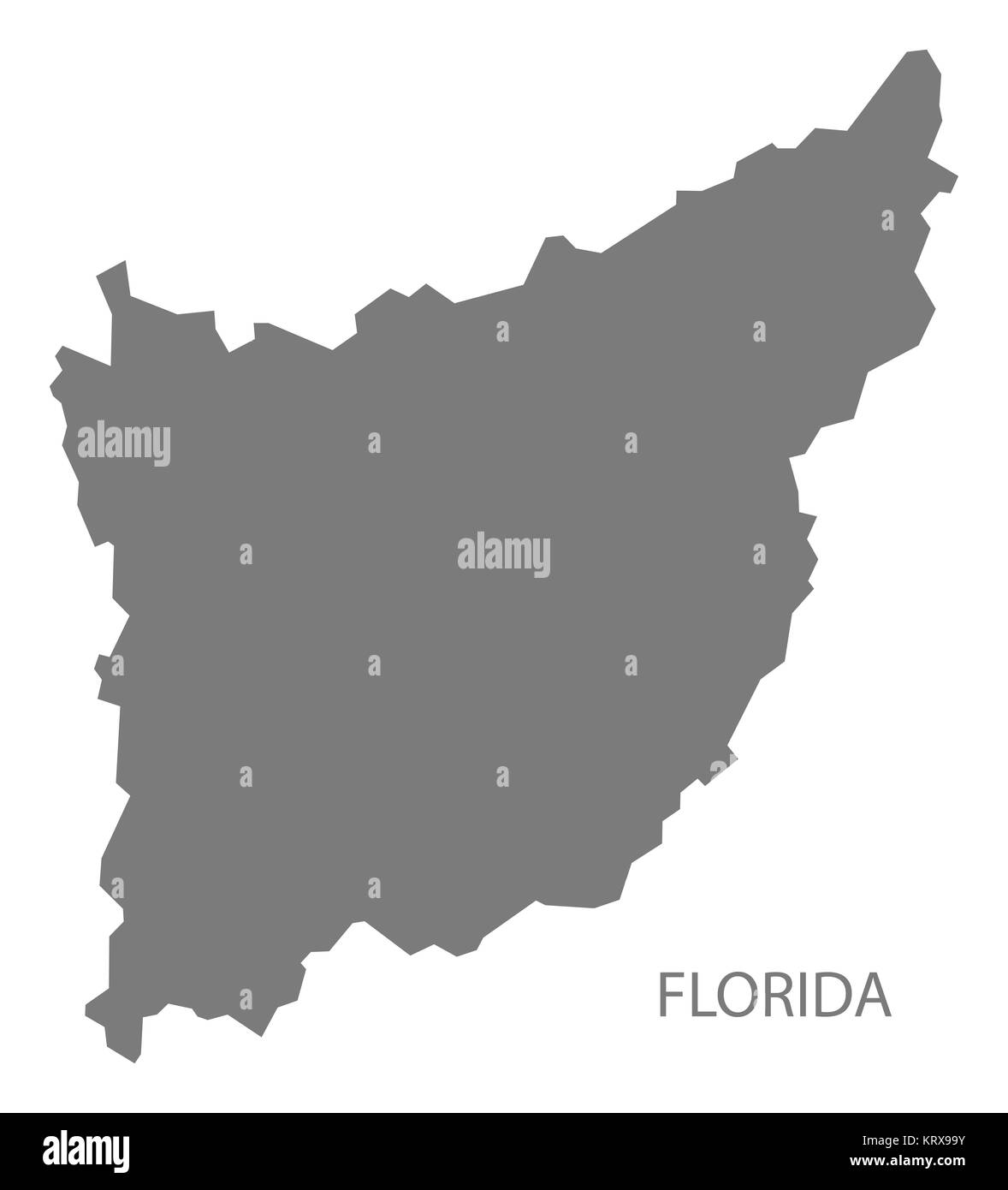 Florida Uruguay Map grey Stock Photo - Alamy