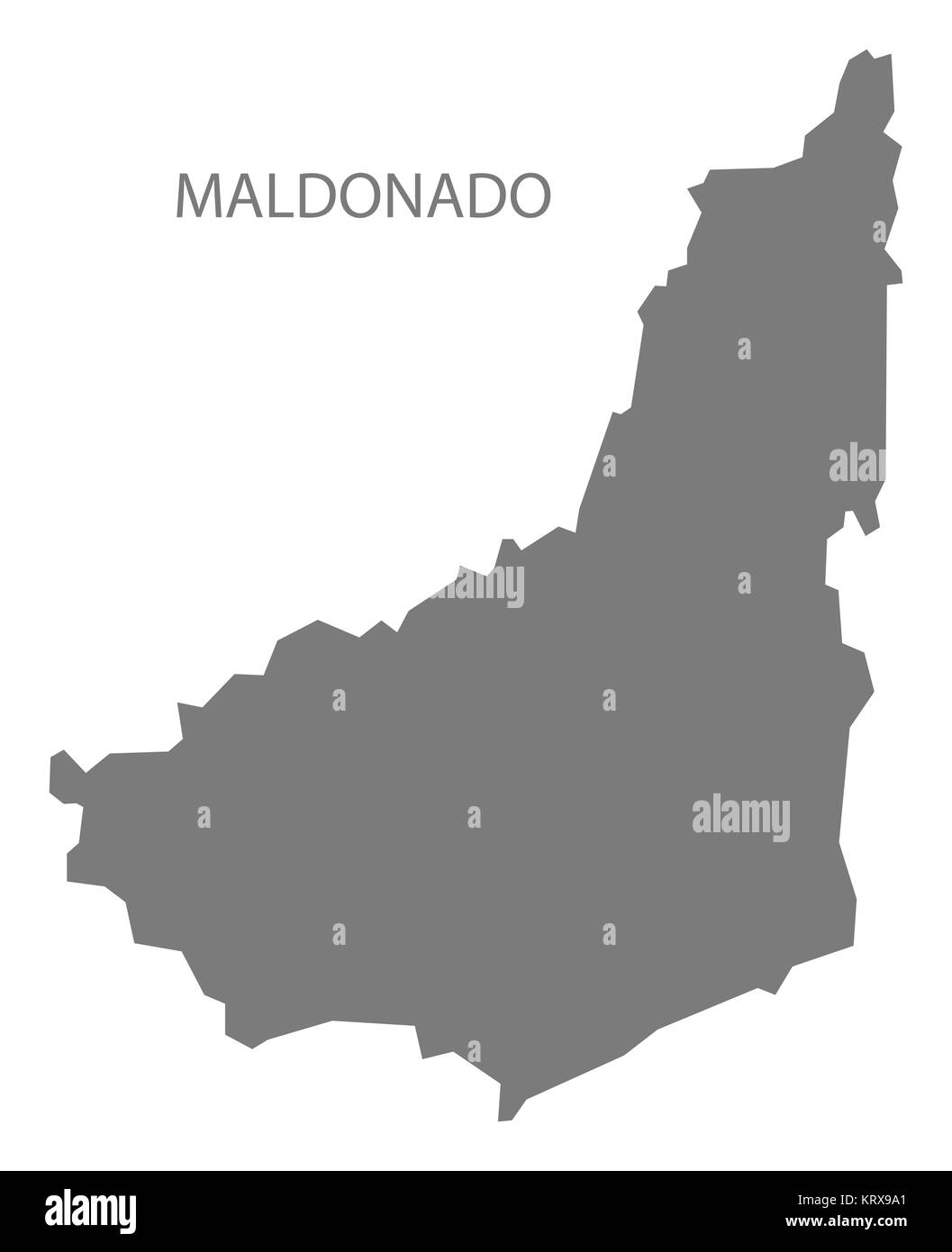 Maldonado Uruguay Map grey Stock Photo - Alamy