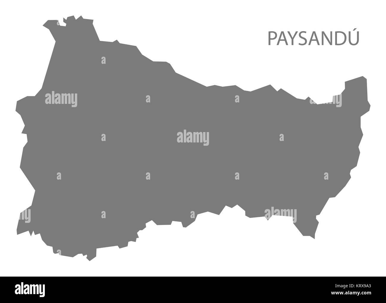 Paysandu Uruguay Map grey Stock Photo - Alamy