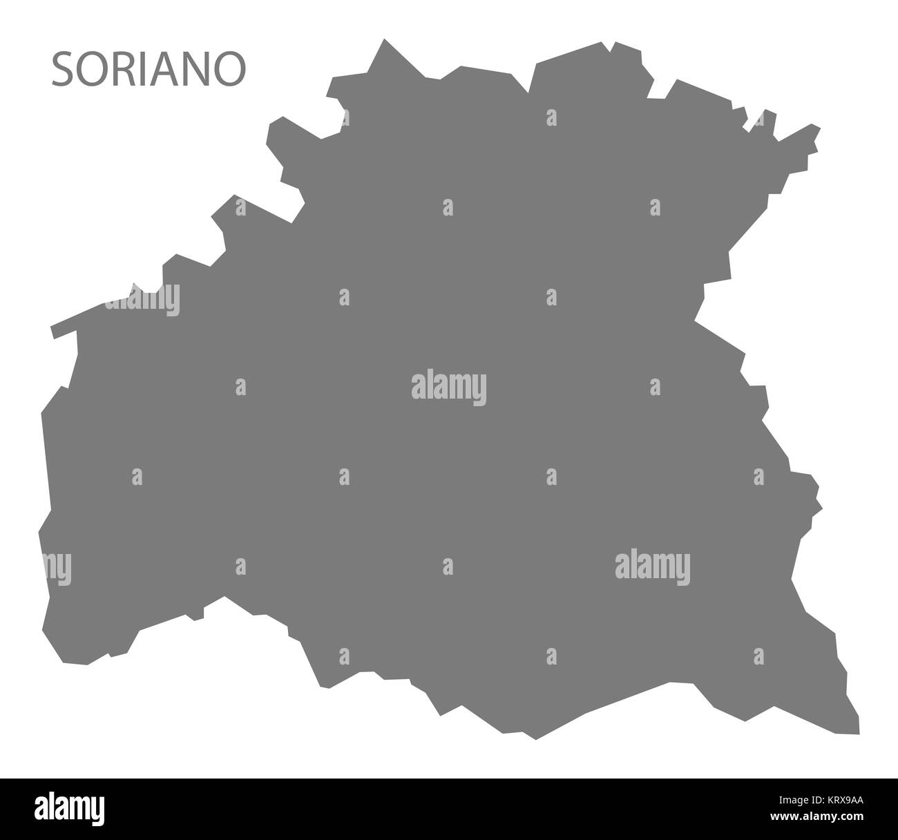 Soriano Uruguay Map grey Stock Photo - Alamy