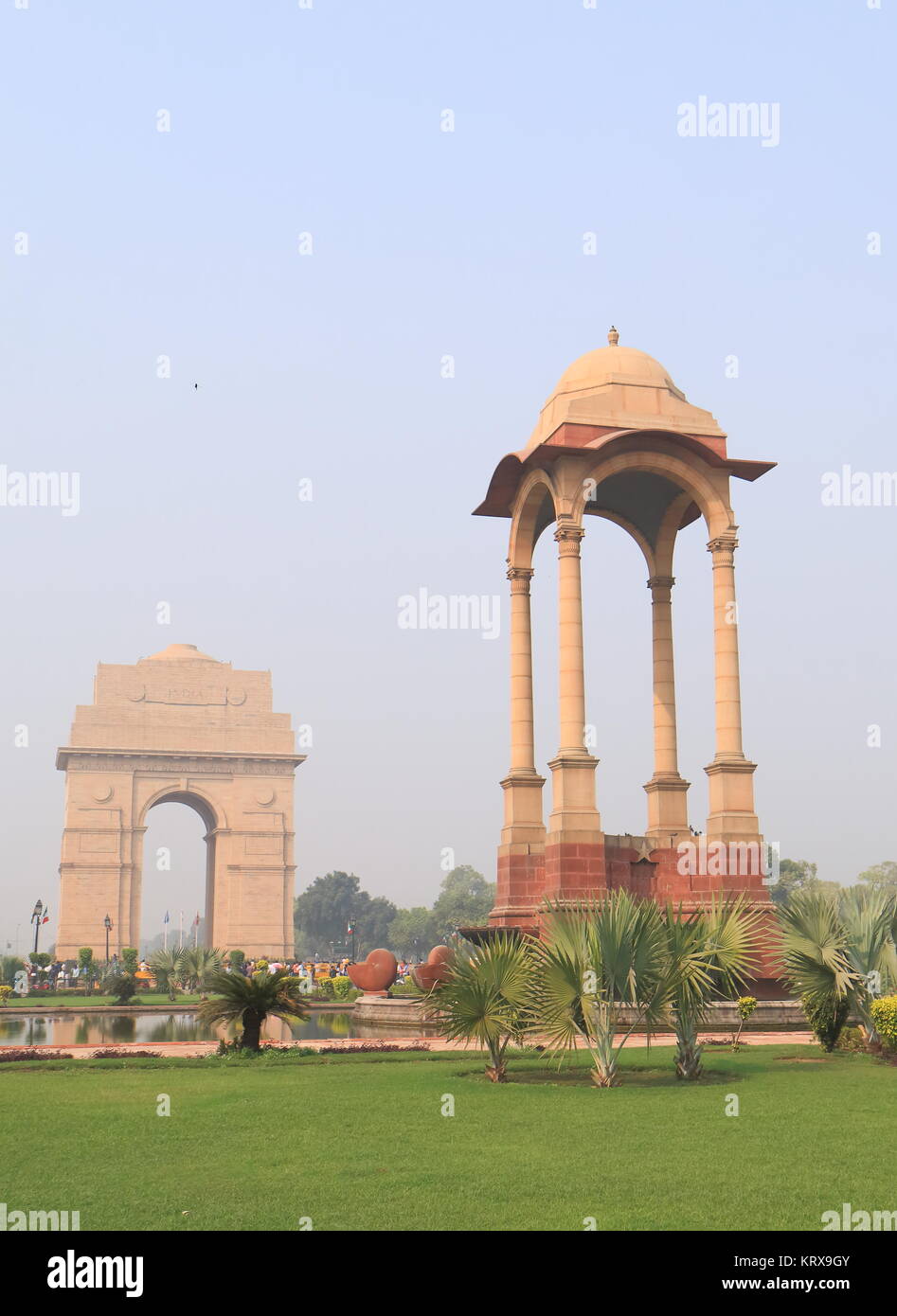 India Gate canopy historical architecture New Delhi India Stock Photo ...