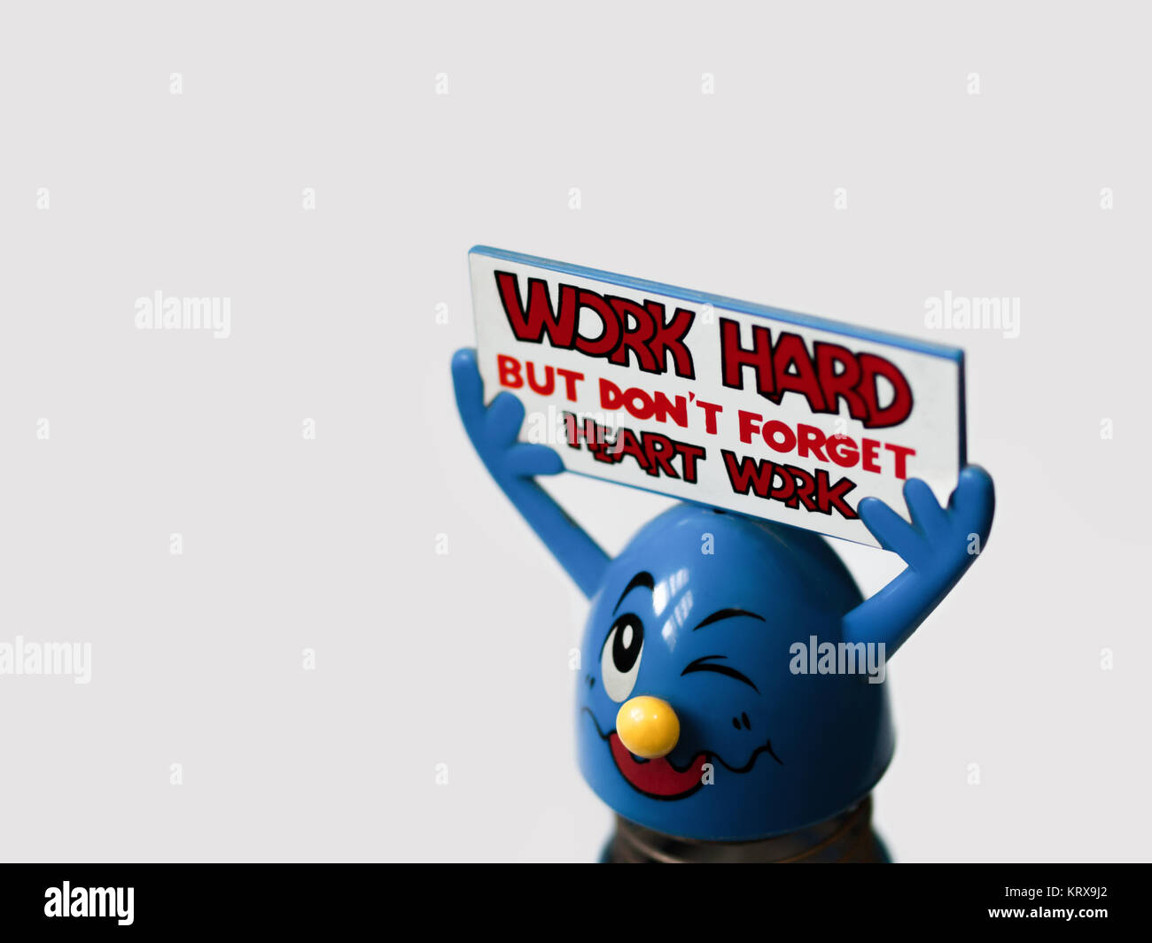 'WORK HARD BUT DON'T FORGET HEART WORK' Stock Photo - Alamy