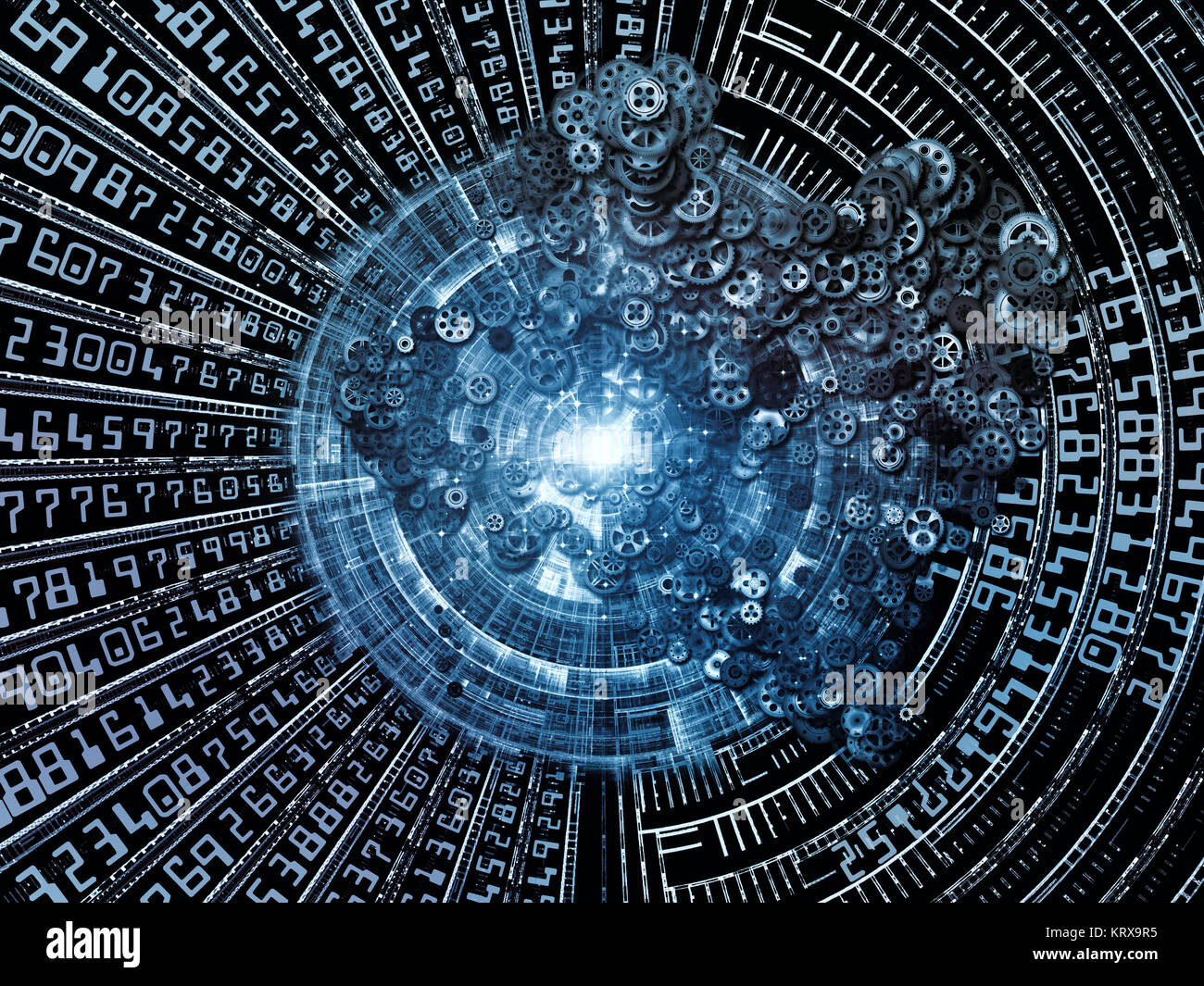 Realms of World of Numbers Stock Photo - Alamy