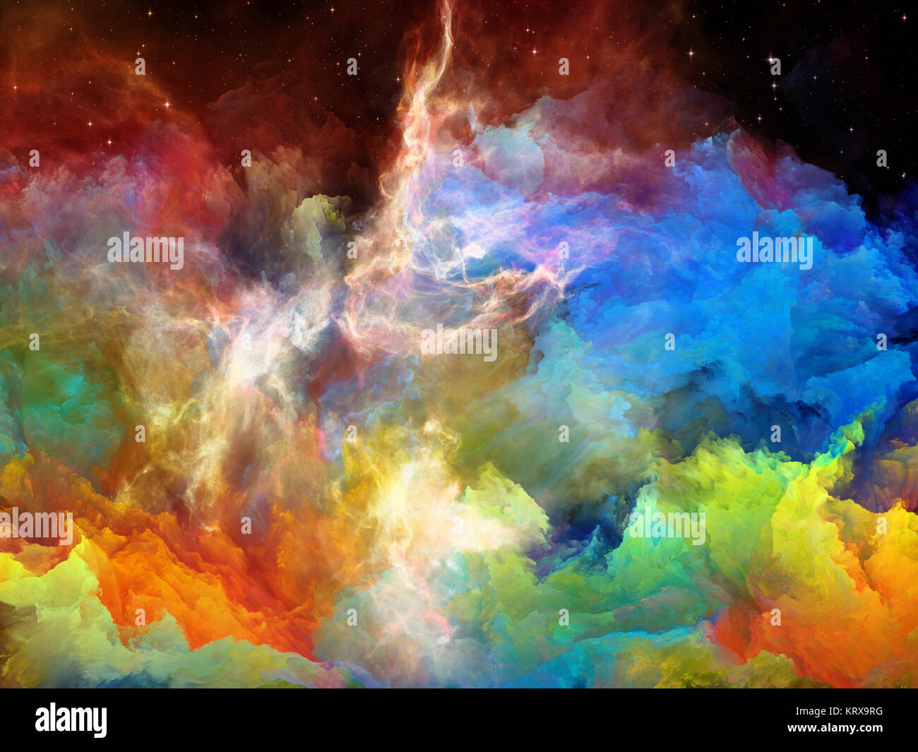 Conceptual Space Nebula Stock Photo - Alamy
