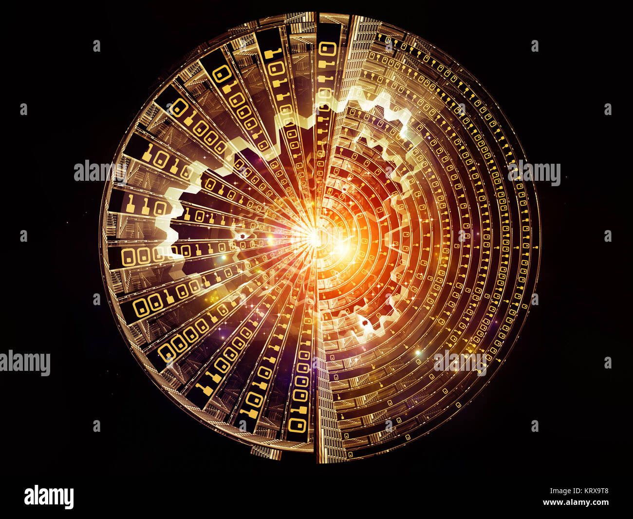 Unfolding of World of Numbers Stock Photo - Alamy