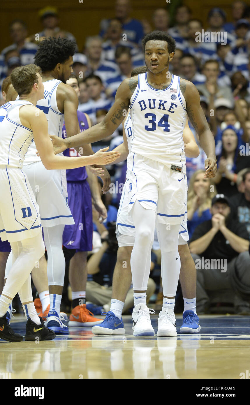 Durham, North Carolina, USA. 20th Dec, 2017. WENDELL CARTER JR (34) of ...