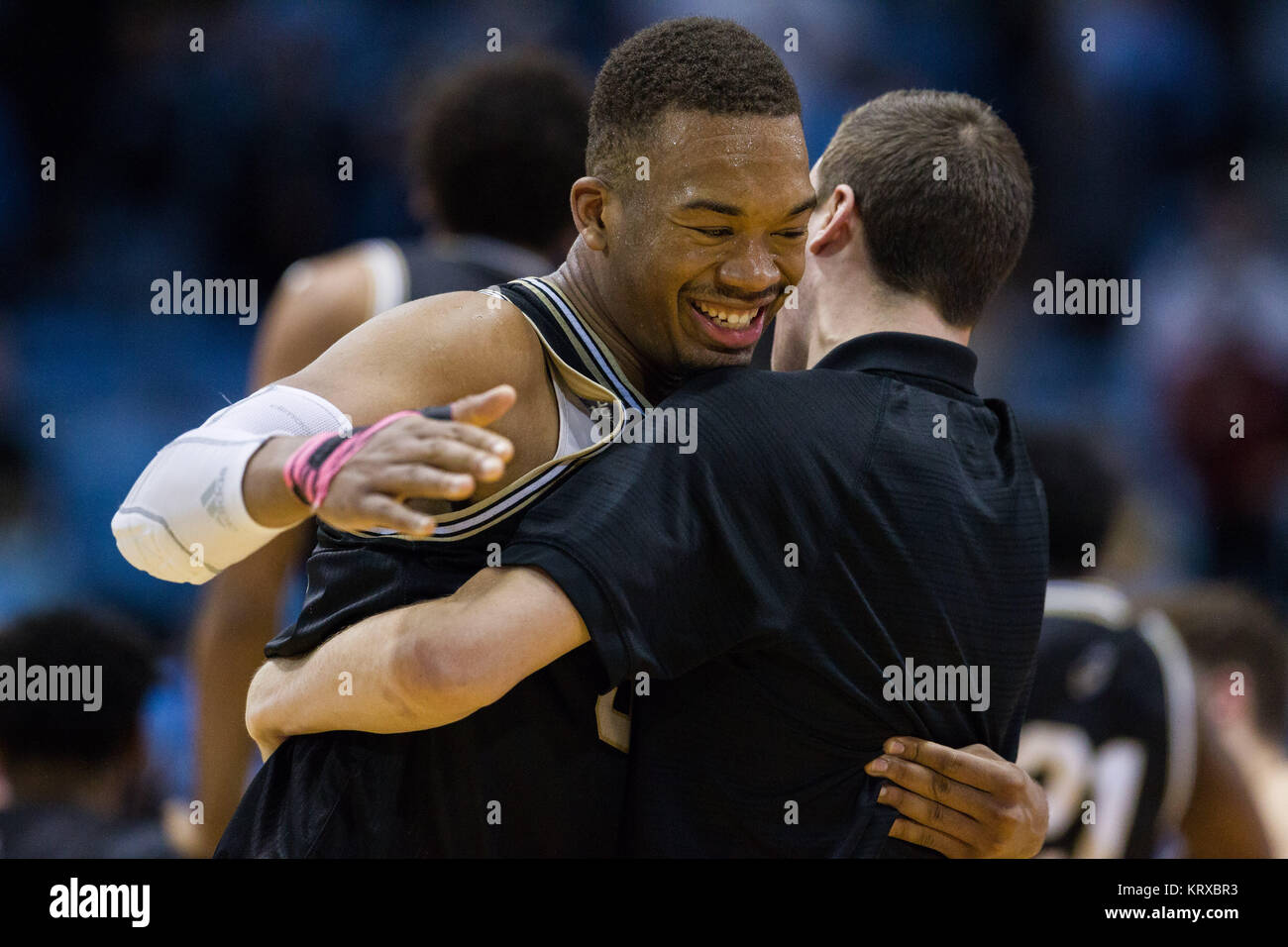 Chapel Hill, NC, USA. 20th Dec, 2017. Wofford forward Cameron Jackson ...