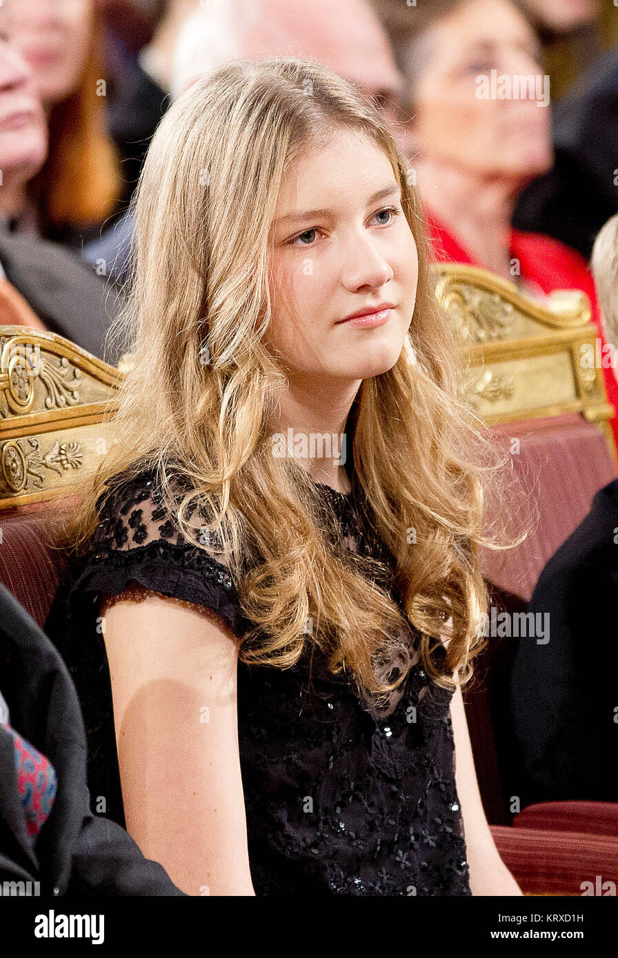 Princess Elisabeth of Belgium at the Royal Palace in Brussel, on ...