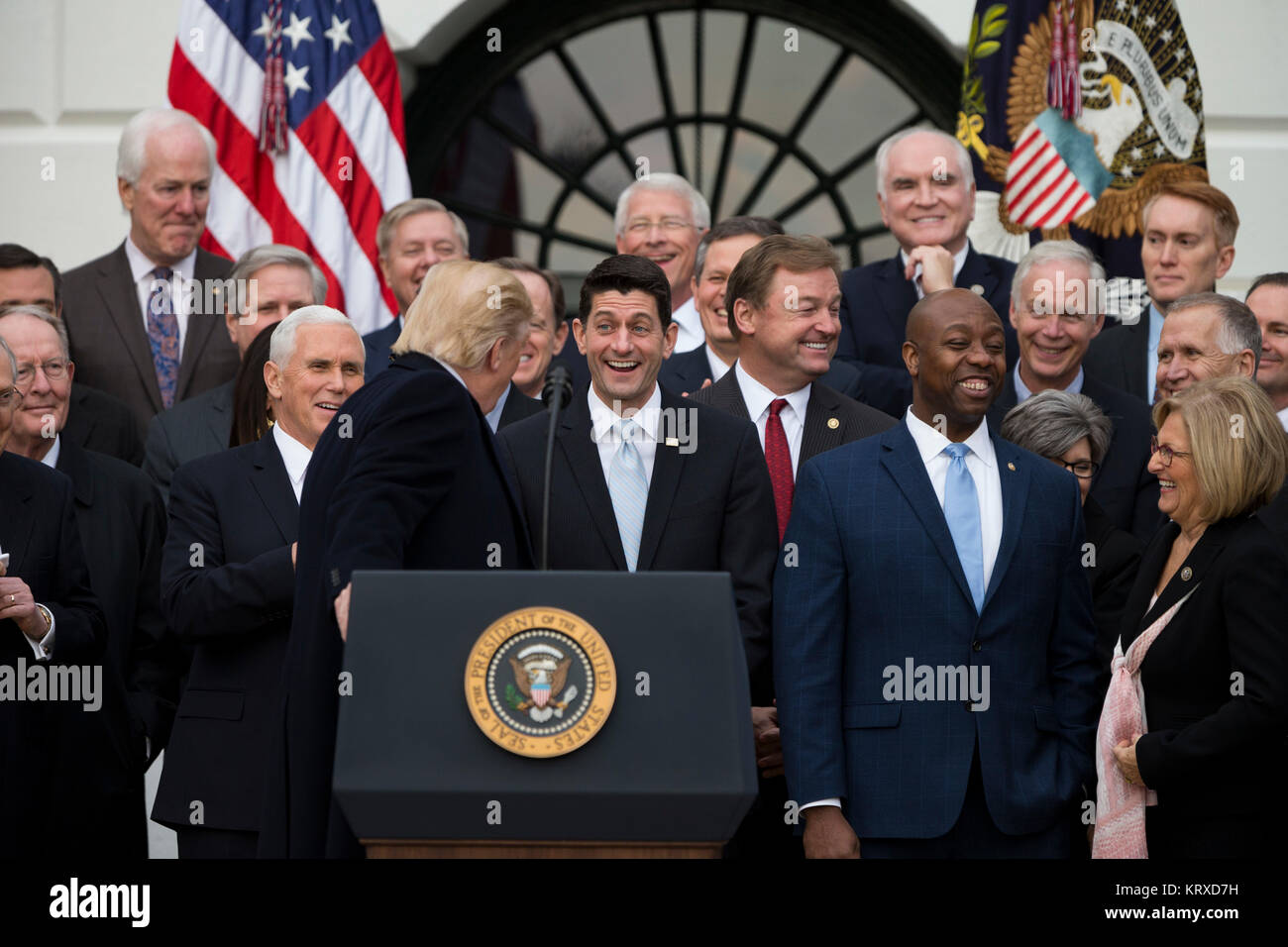 Trump laughing hi-res stock photography and images - Alamy