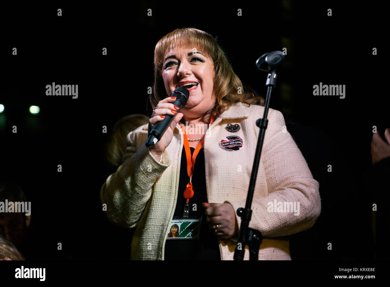 London, UK. 20th Dec, 2017. MP Sharon Hodgson at a period poverty ...