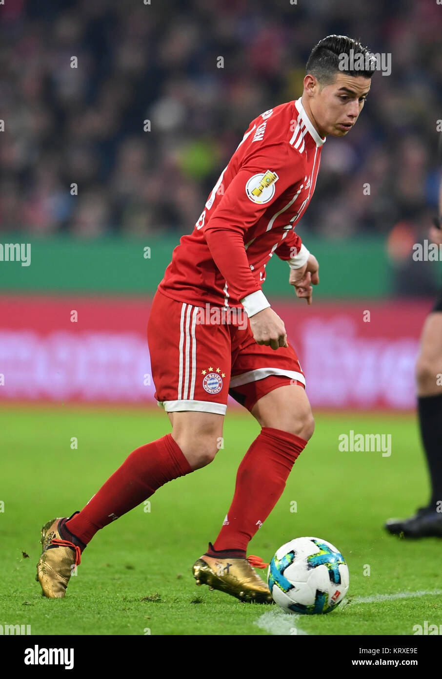 Munich's James Rodriguez in action during the German DFB (German ...