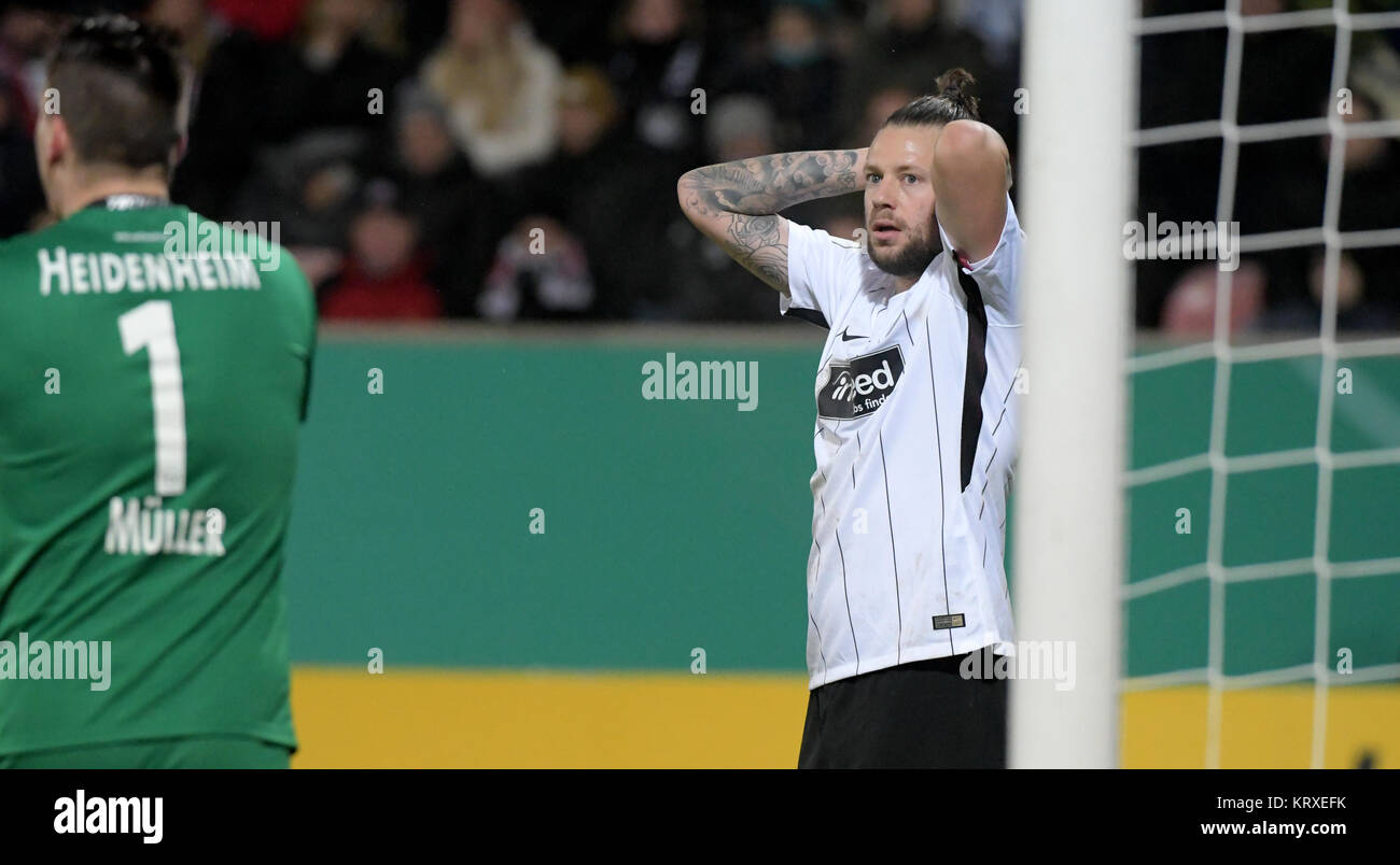 Frankfurt's Marco Russ reacts during the German DFB (German Football ...