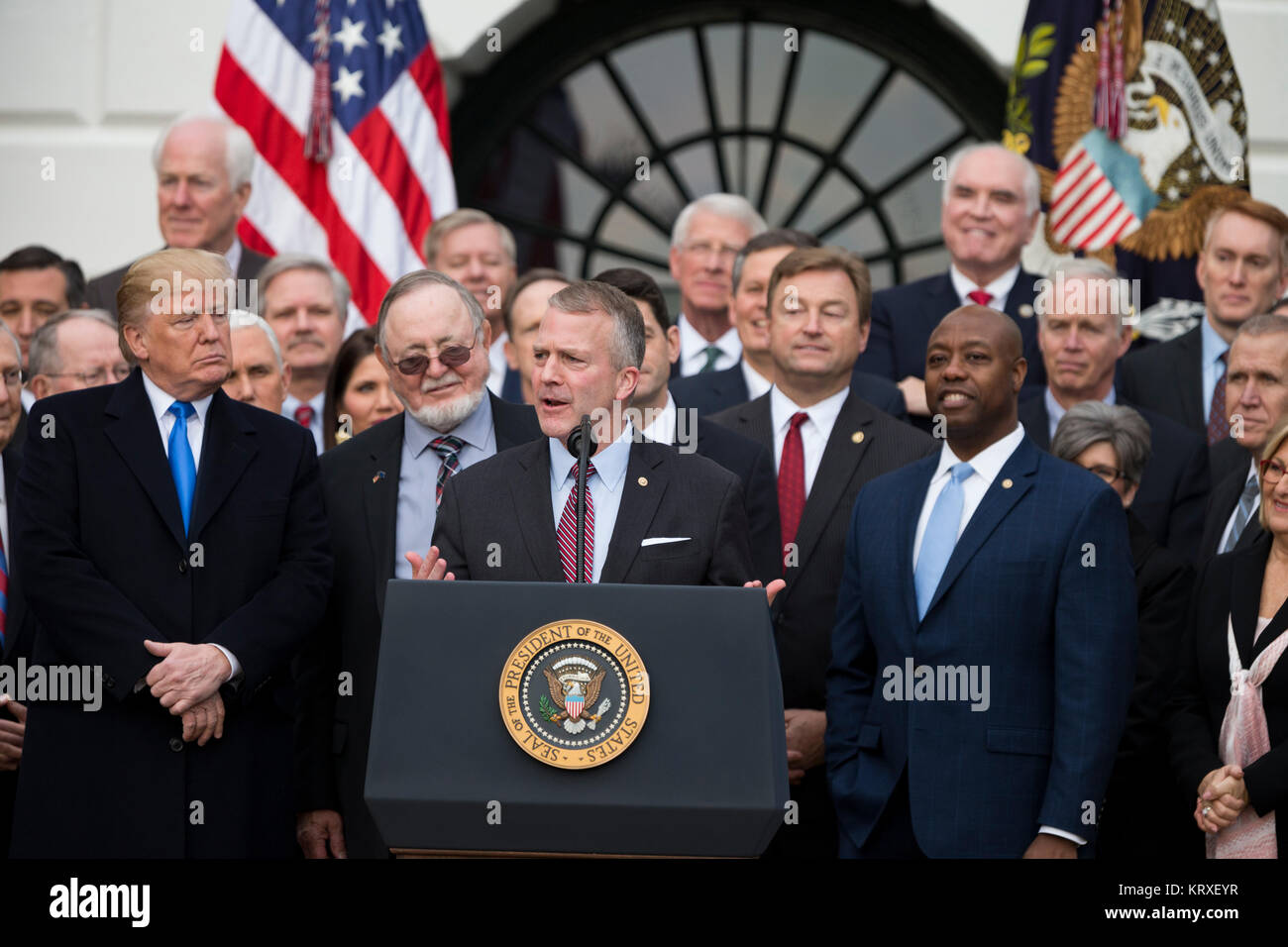 United States Senator Dan Sullivan, Republican of Alaska, speaks on the ...