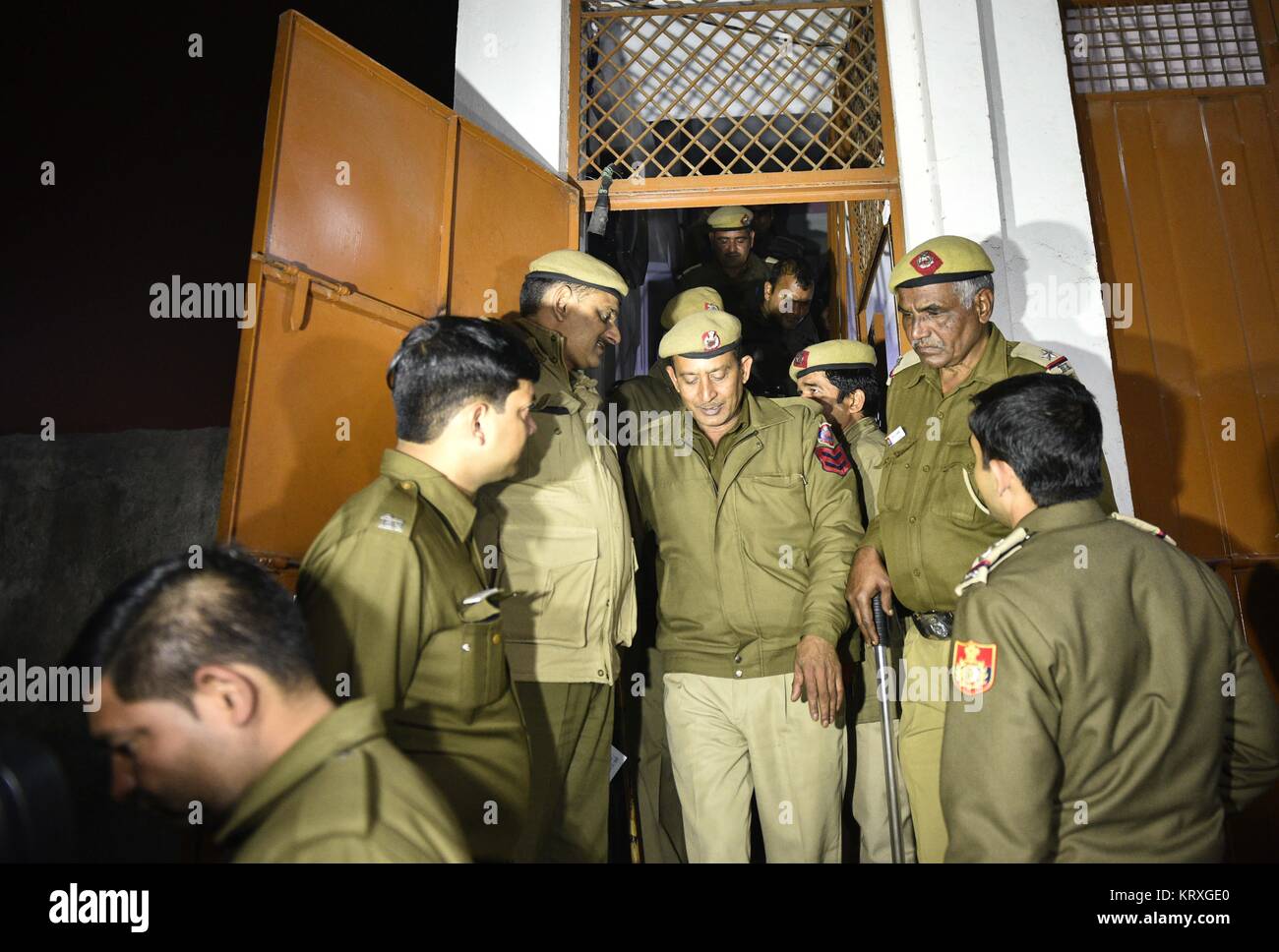 NEW DELHI, INDIA - DECEMBER 20: Police officials alongwith DCW Swati Maliwal raid the males ...