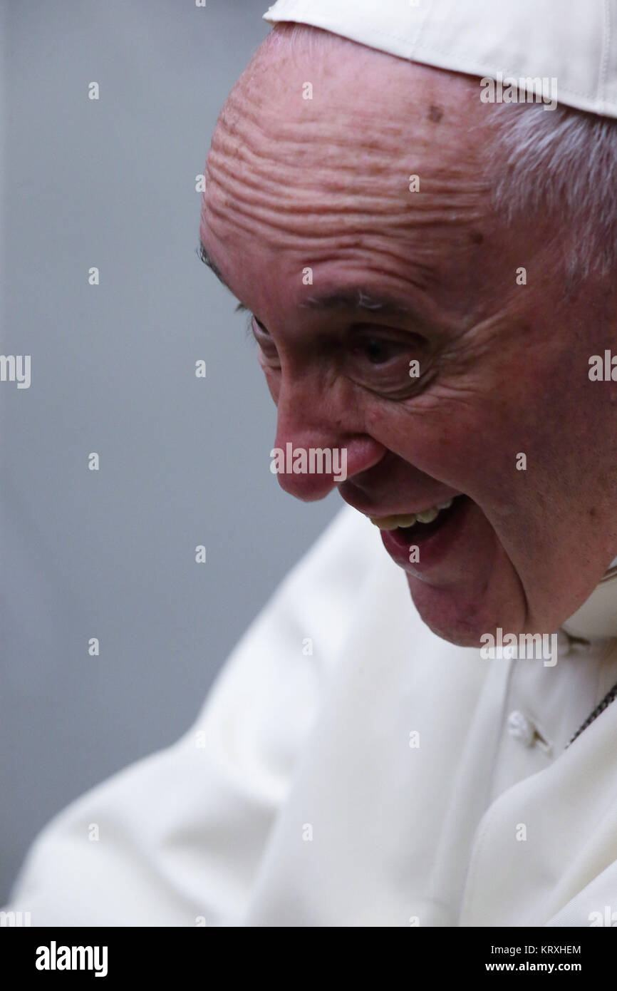 Vatican City. 21st Dec, 2017. State (Holy See) POPE FRANCIS during the ...