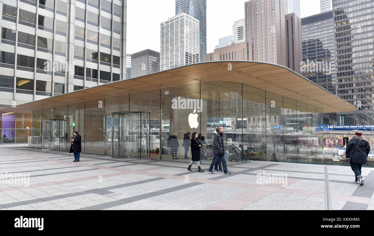 Chicago apple store architecture hi-res stock photography and images ...