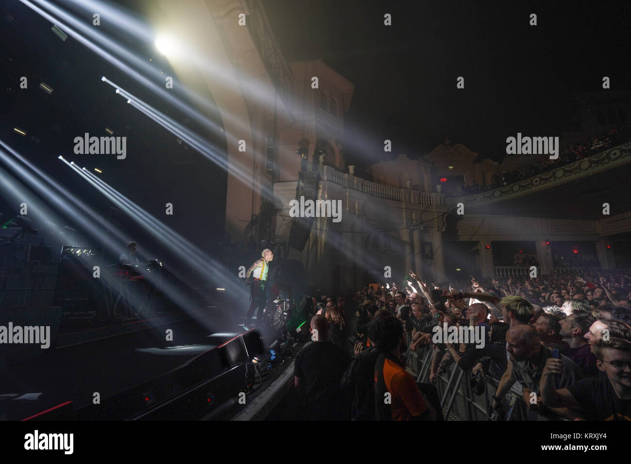 London, UK. 21st Dec, 2017. Keith Flint of The Prodigy performing live ...