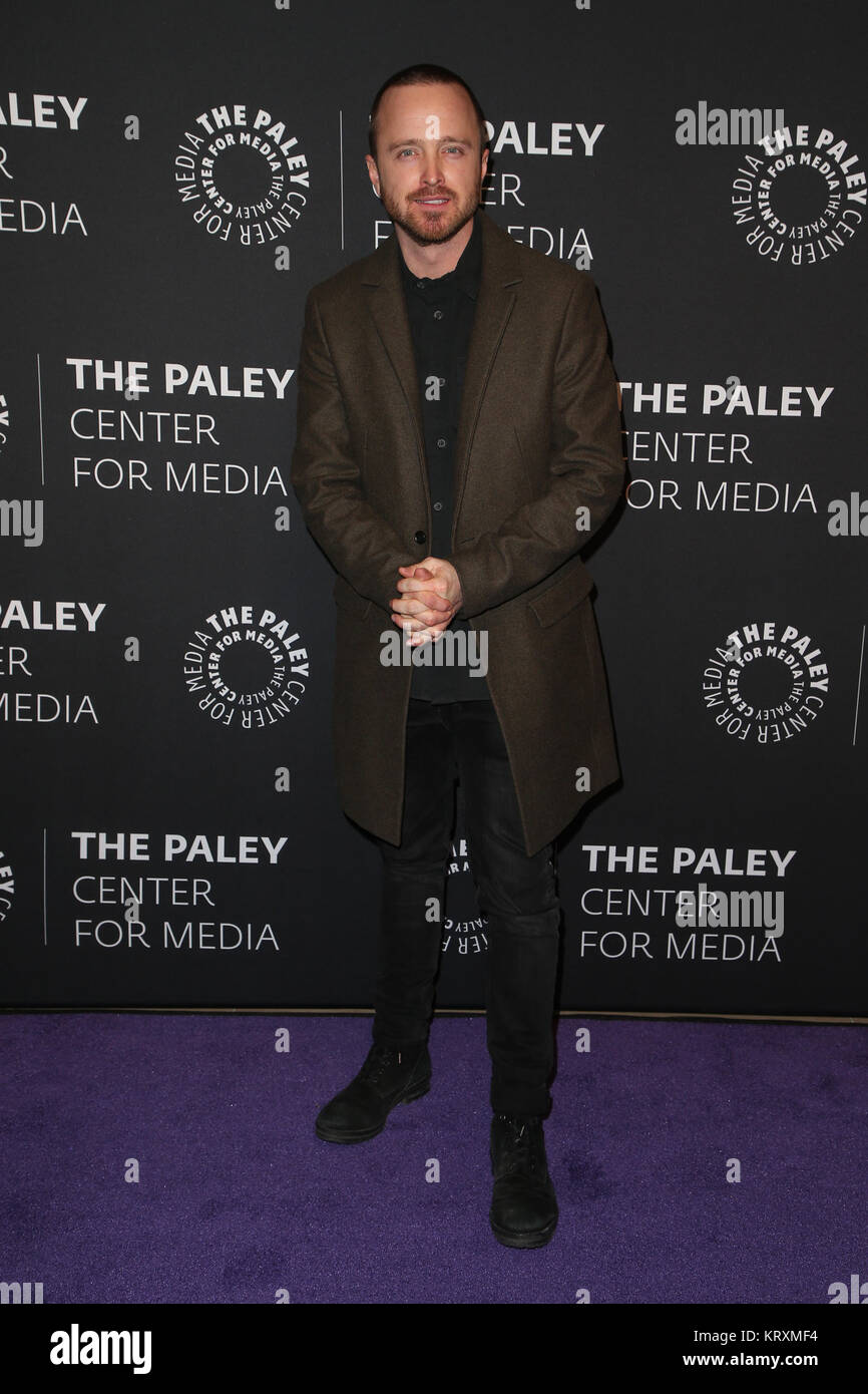 Beverly Hills, Ca. 21st Dec, 2017. Aaron Paul at the Paley Center for ...