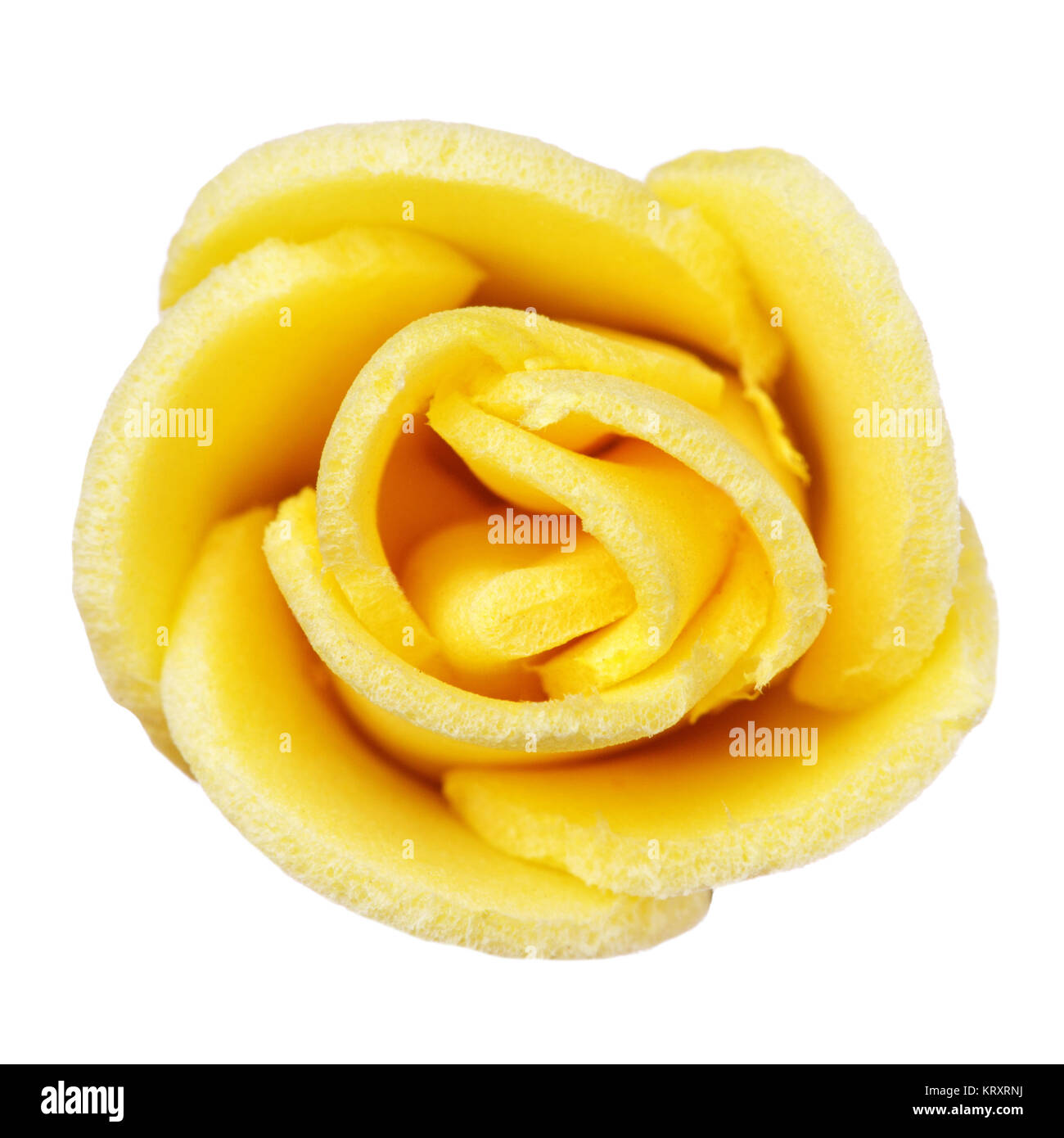 yellow flower head isolated, beautiful decoration,top view Stock Photo ...