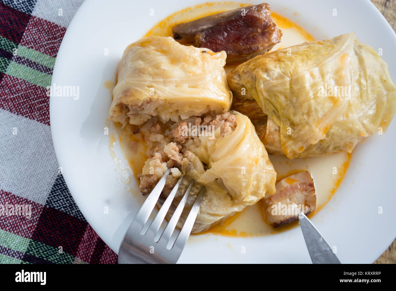 Traditional serbian cuisine served in hi-res stock photography and ...