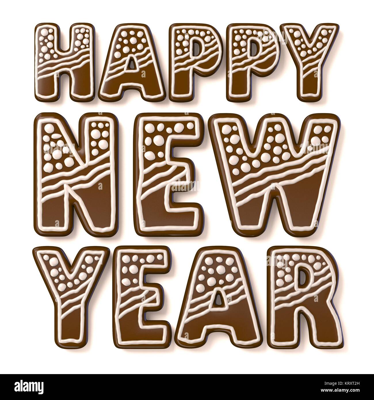 New years holiday dessert Cut Out Stock Images & Pictures - Alamy