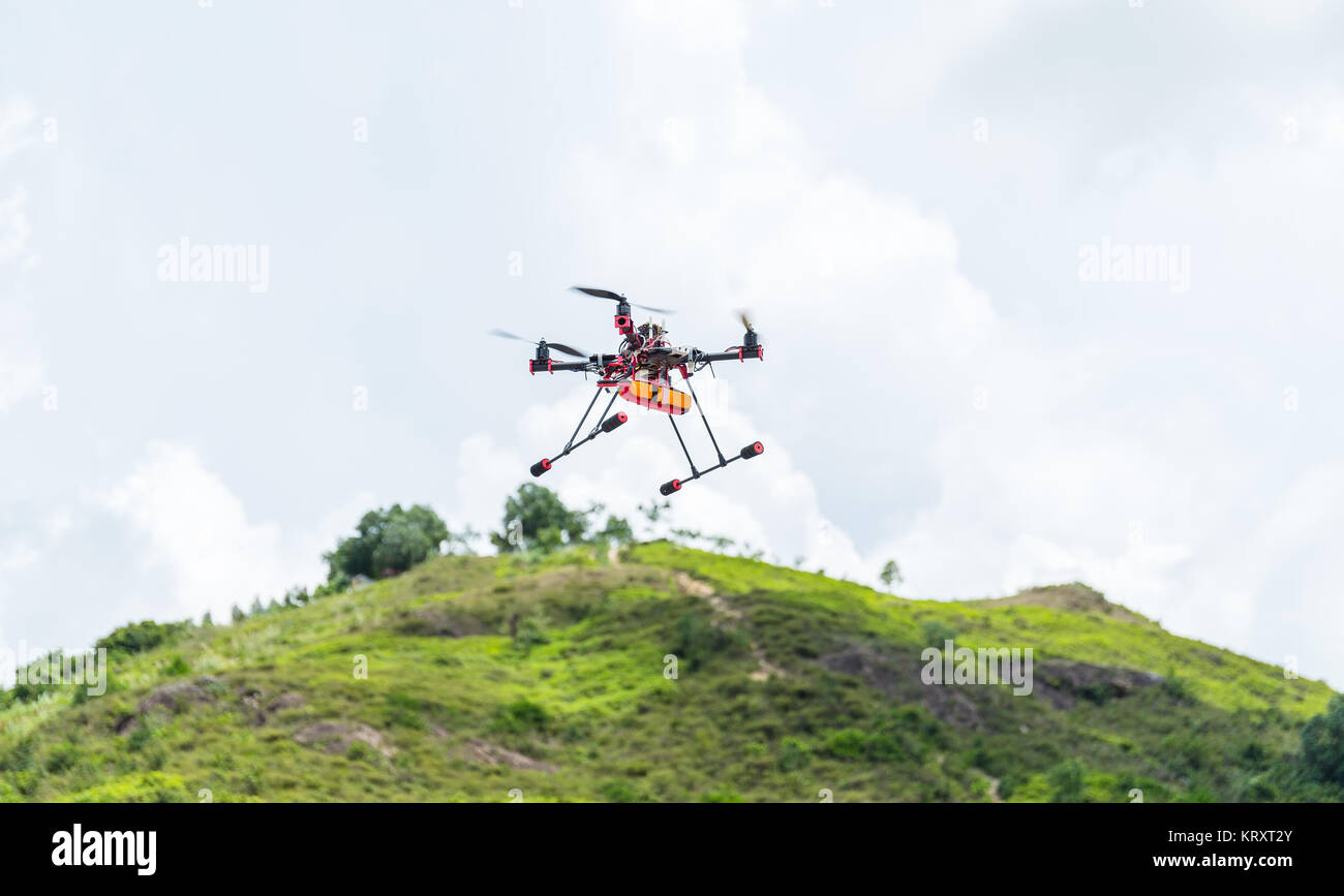 Drone flying at outdoor Stock Photo - Alamy