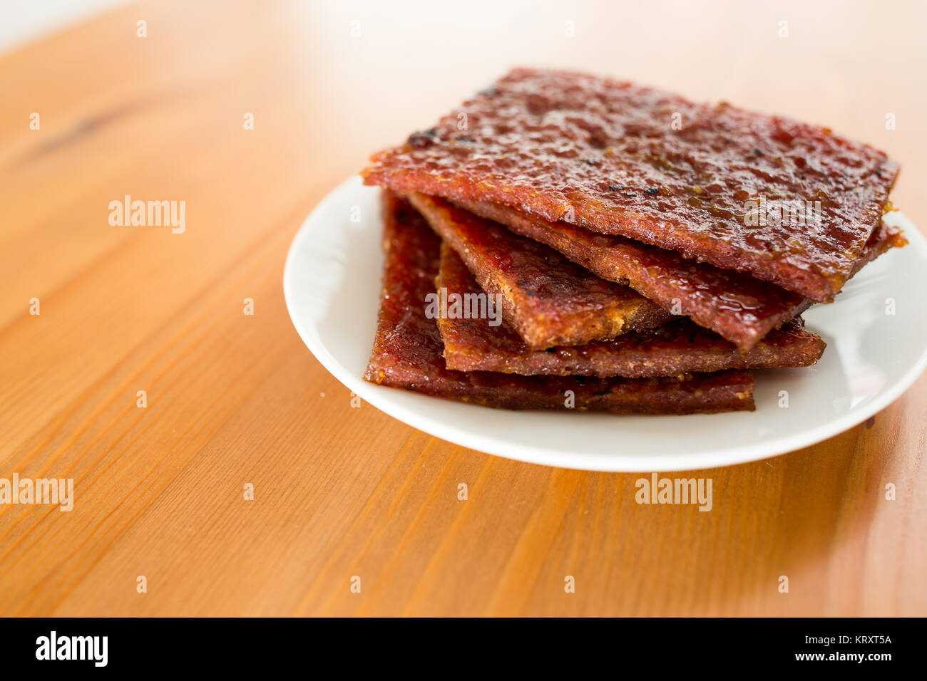Dried pork snack Stock Photo - Alamy