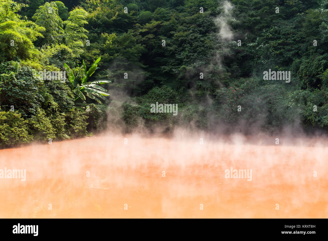 Hot spring onsen in Beppu Stock Photo - Alamy