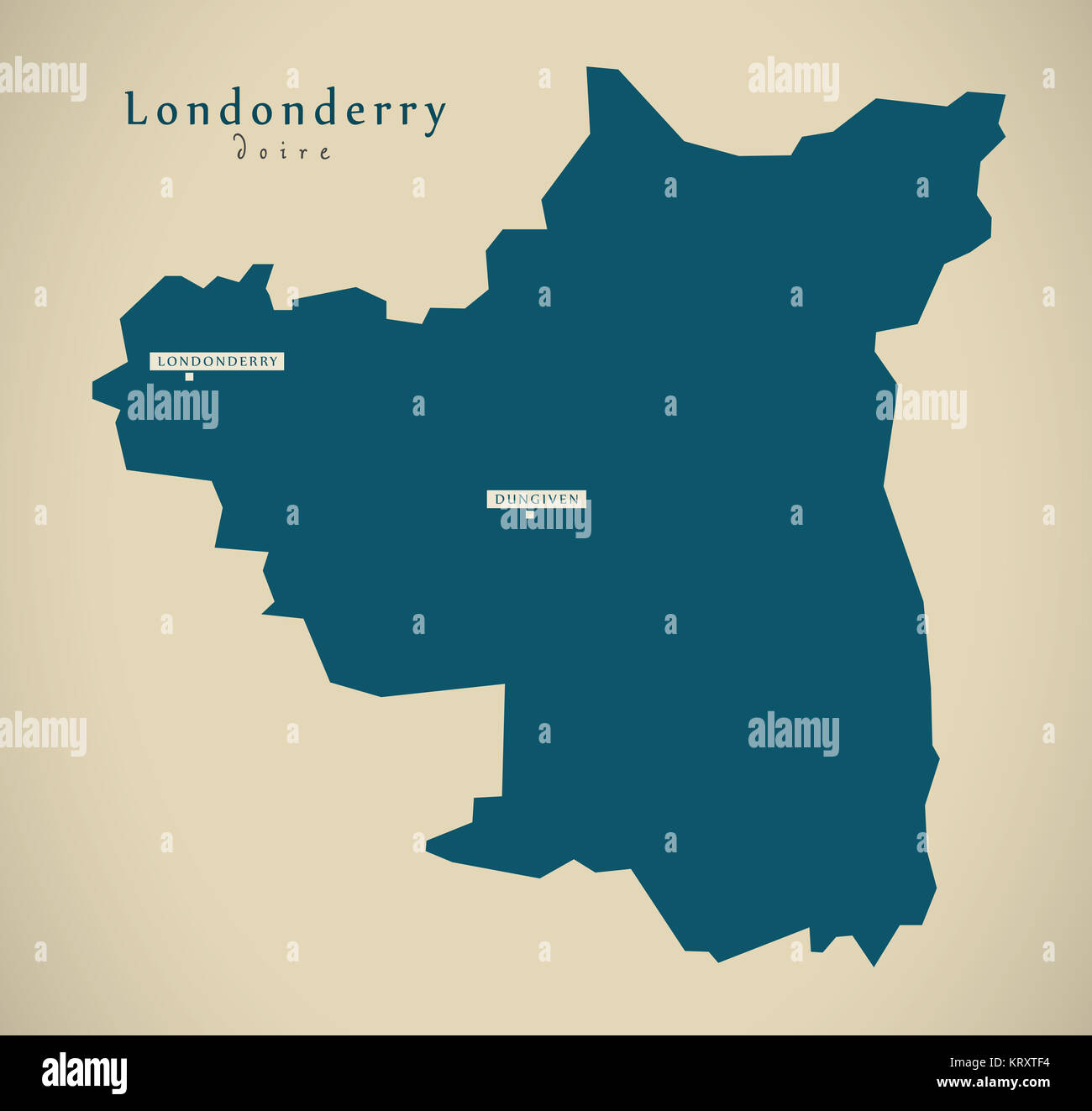 Map londonderry uk hi-res stock photography and images - Alamy