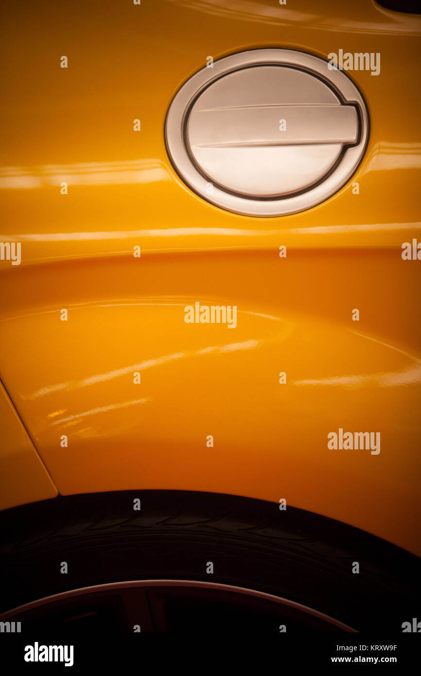 Car fuel tank lid Stock Photo - Alamy