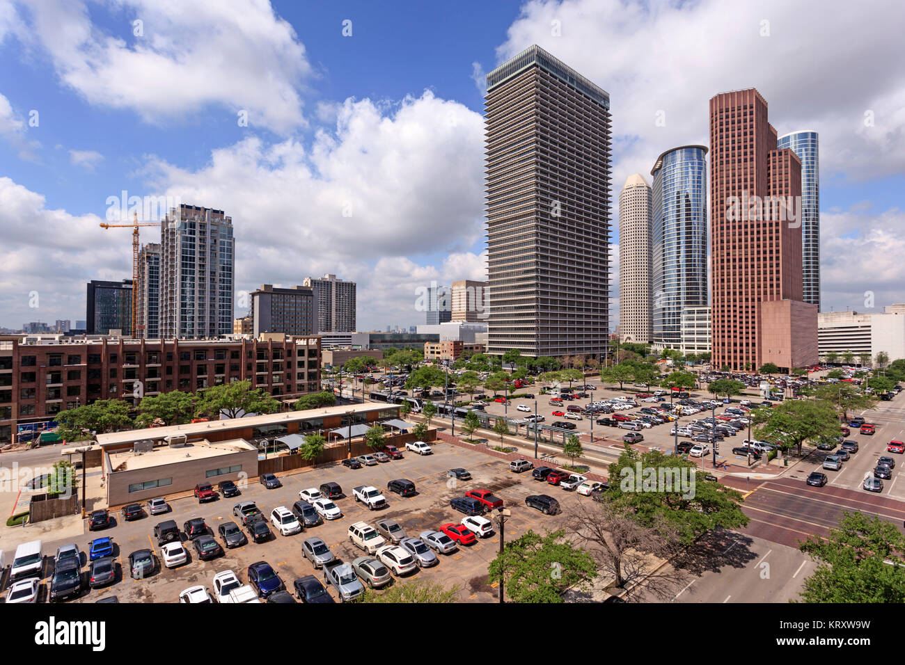 Houston downtown view Stock Photo - Alamy
