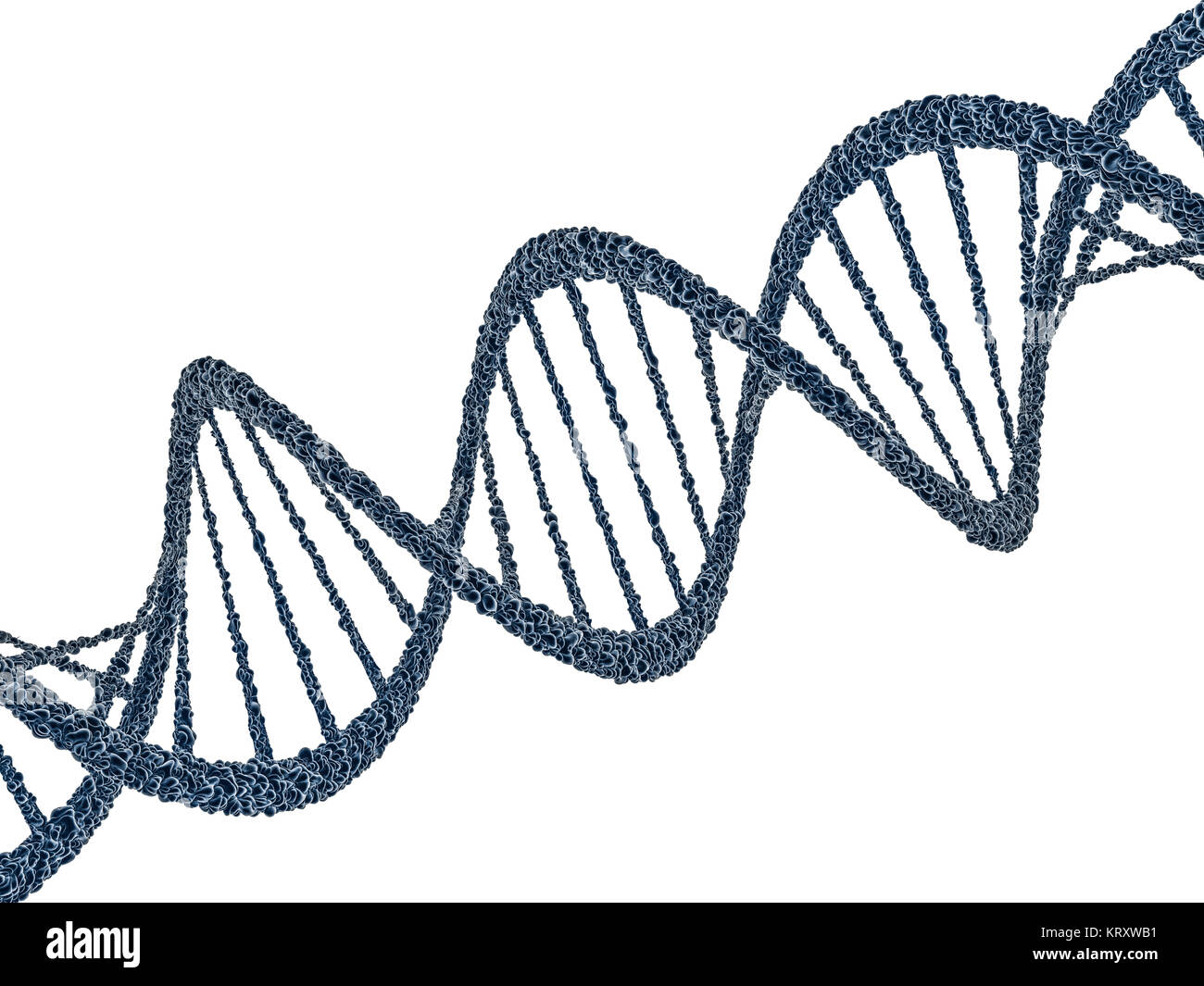 Digital illustration of a DNA model on science background. 3D rendering ...