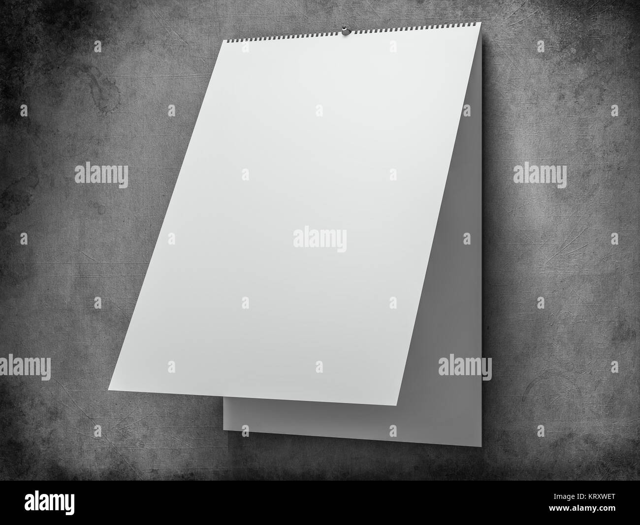 Blank design calendar template with cover on a background with soft ...