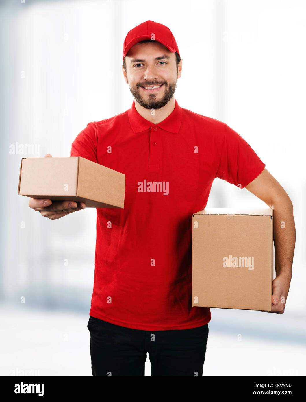 Mail person post office hi-res stock photography and images - Alamy