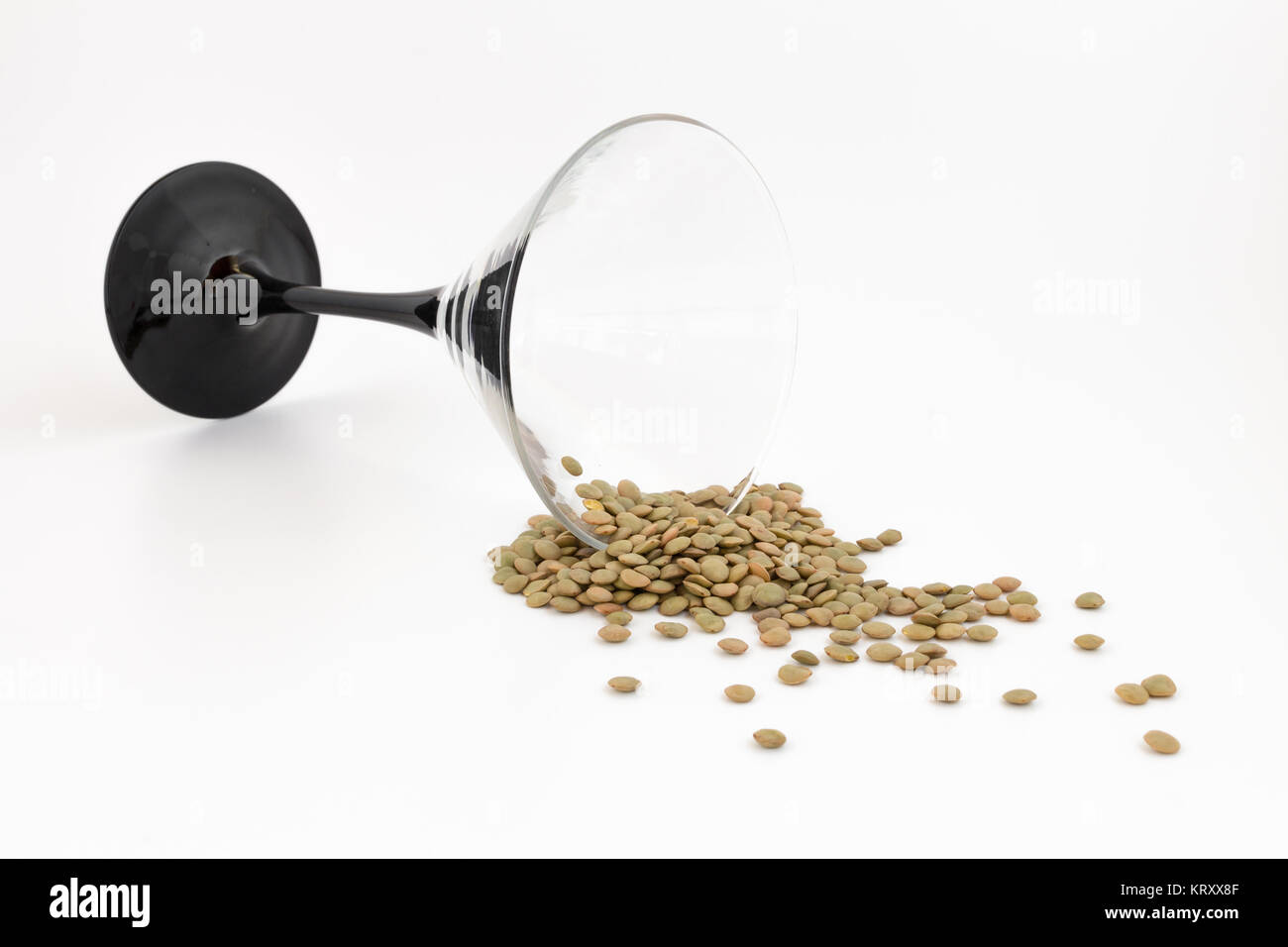 Lentils and glass Stock Photo - Alamy