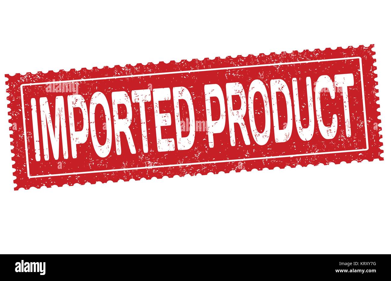 Imported product grunge rubber stamp on white background, vector ...