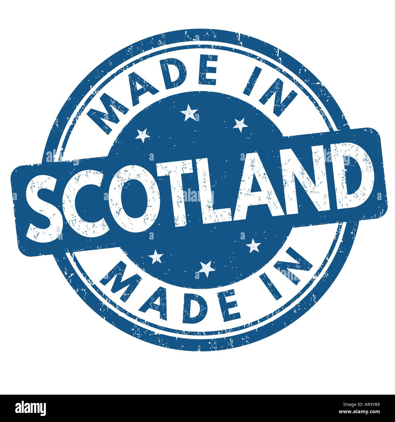 Made in Scotland grunge rubber stamp on white background, vector ...